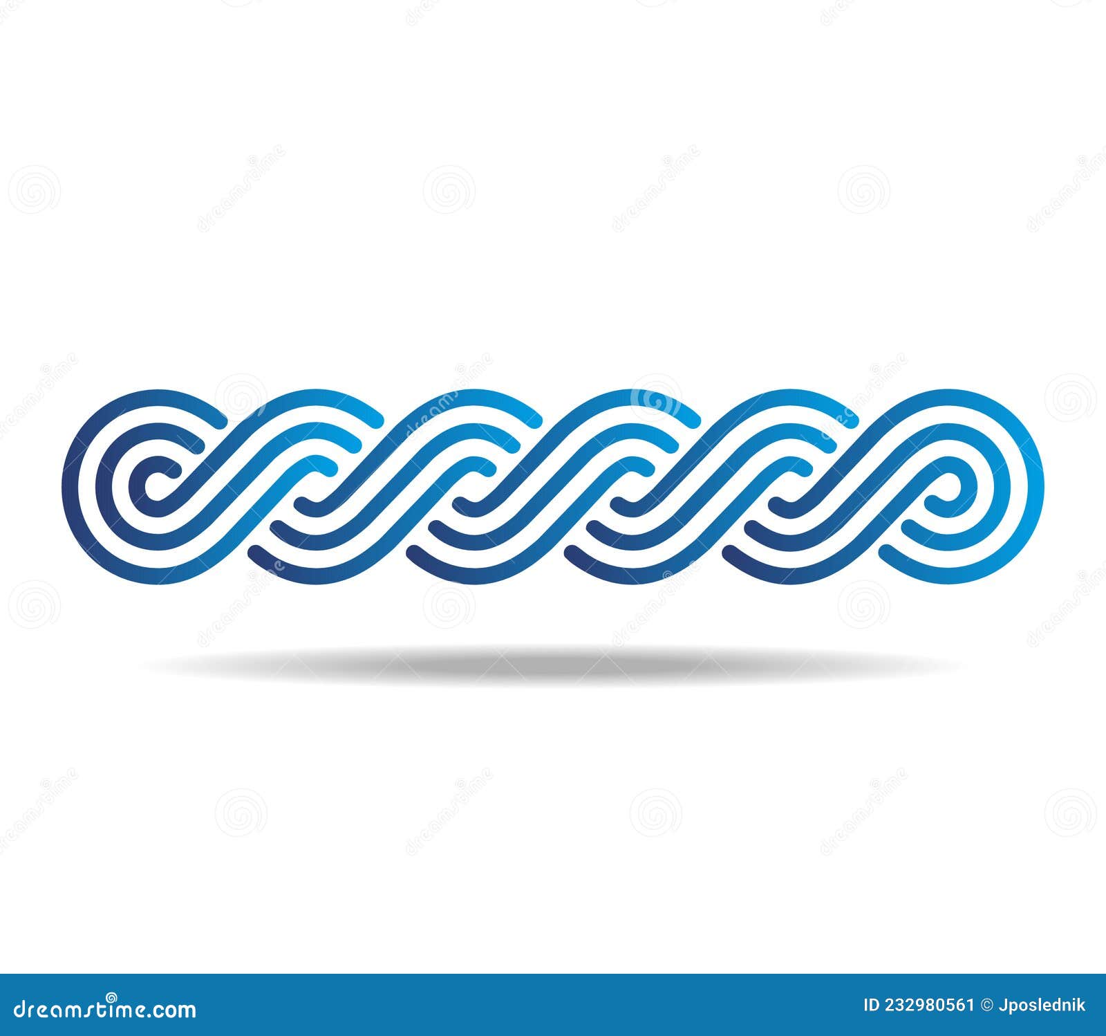 Linear Celtic Or Greek Pattern Woven From Three Lines. Infinity Symbol ...