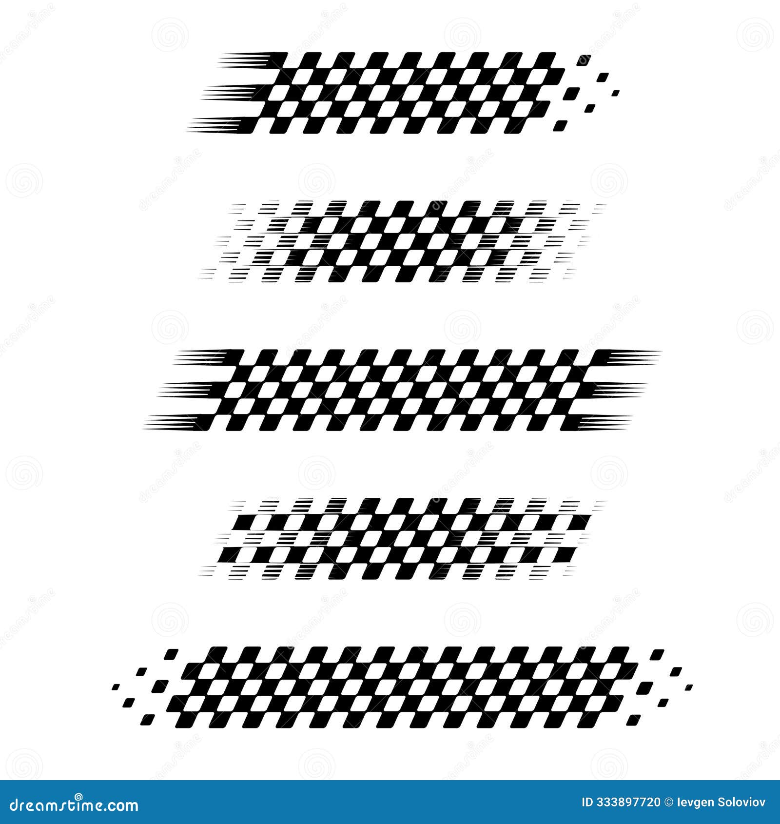 Linear Checkered Patterns Set Stock Vector - Illustration of automotive ...