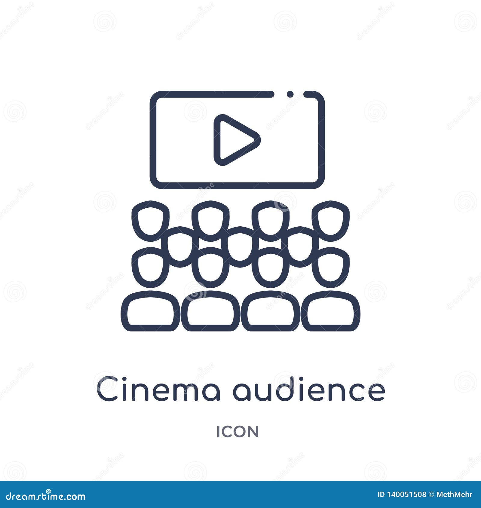Linear Cinema Audience Icon From Cinema Outline Collection. Thin Line ... Linear Cinema Audience Icon From Cinema Outline Collection. Thin Line ...