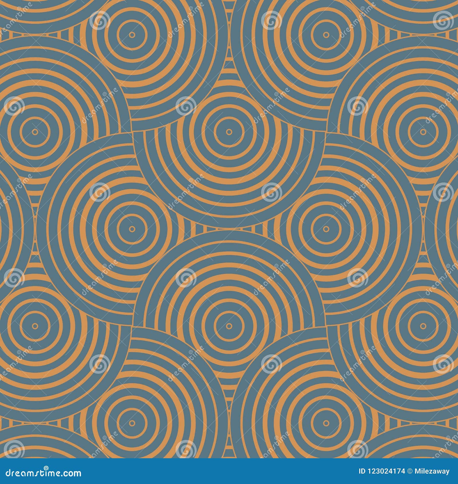 Linear Circle with Different Size of Line Overlap Each. Geometric Vector Pattern Stock Vector ...