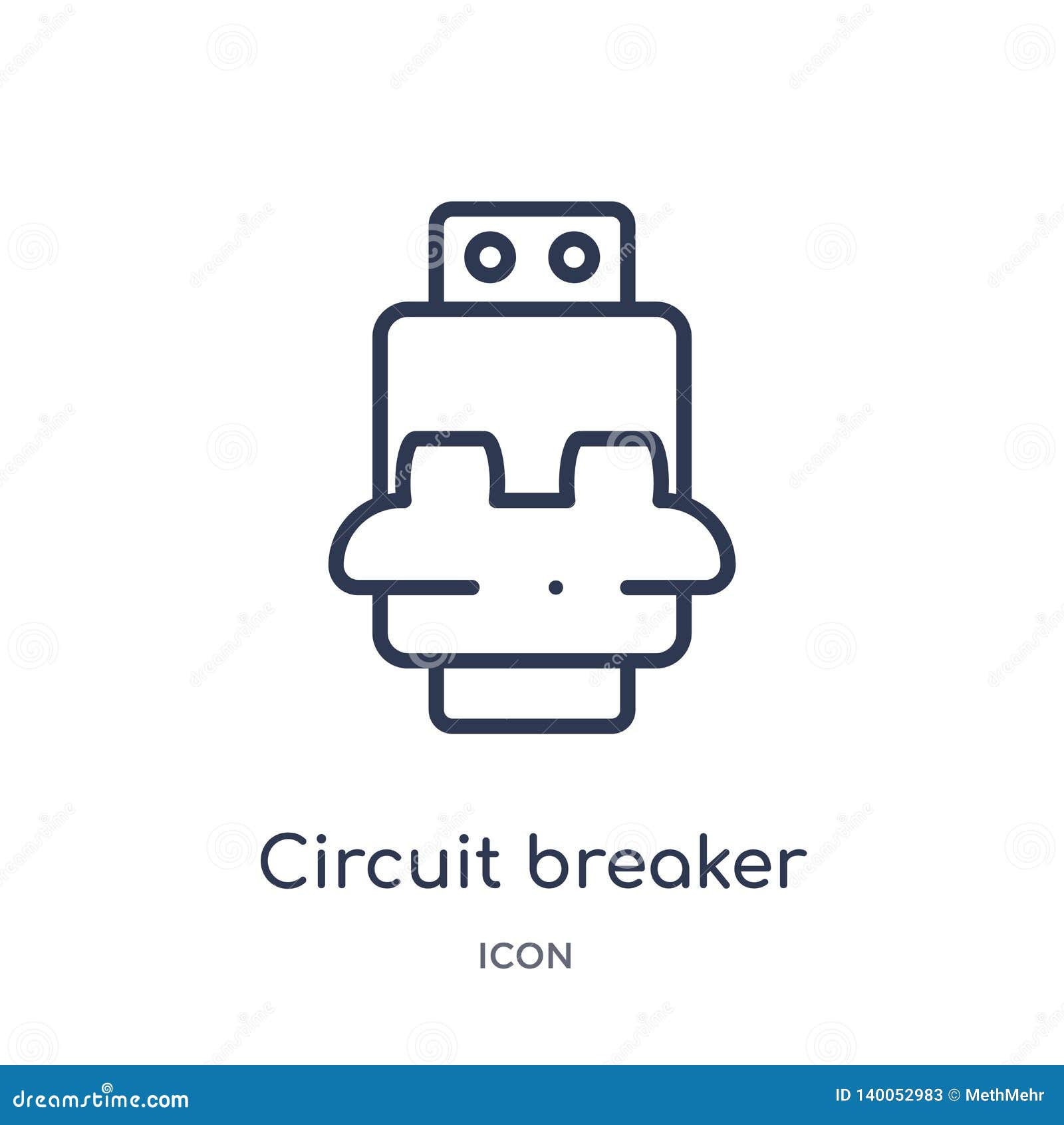Linear Circuit Breaker Icon from Construction Tools Outline Collection ... Linear Circuit Breaker Icon from Construction Tools Outline Collection ...