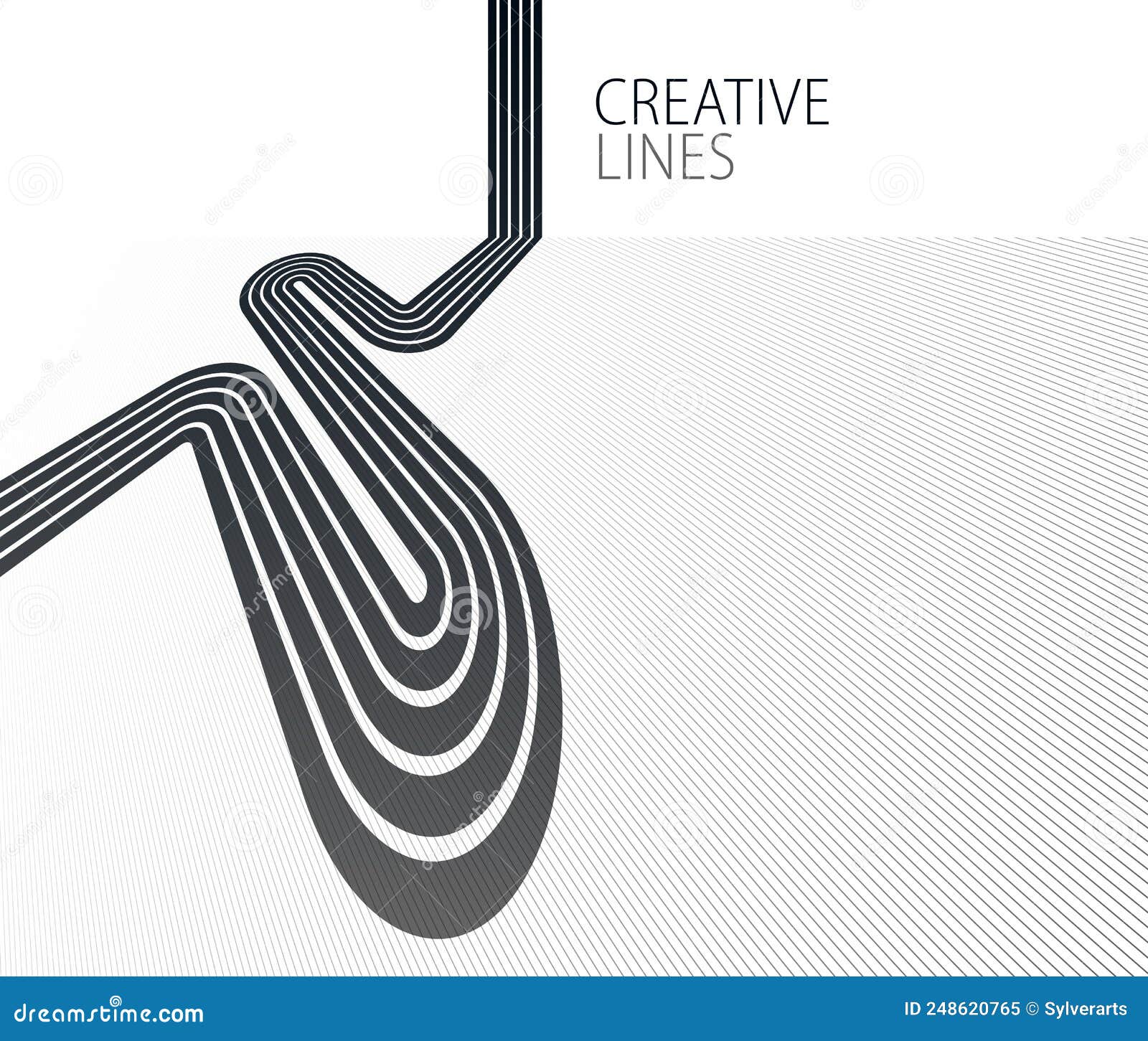 Linear Composition Vector Road To Horizon, Abstract Background with ...