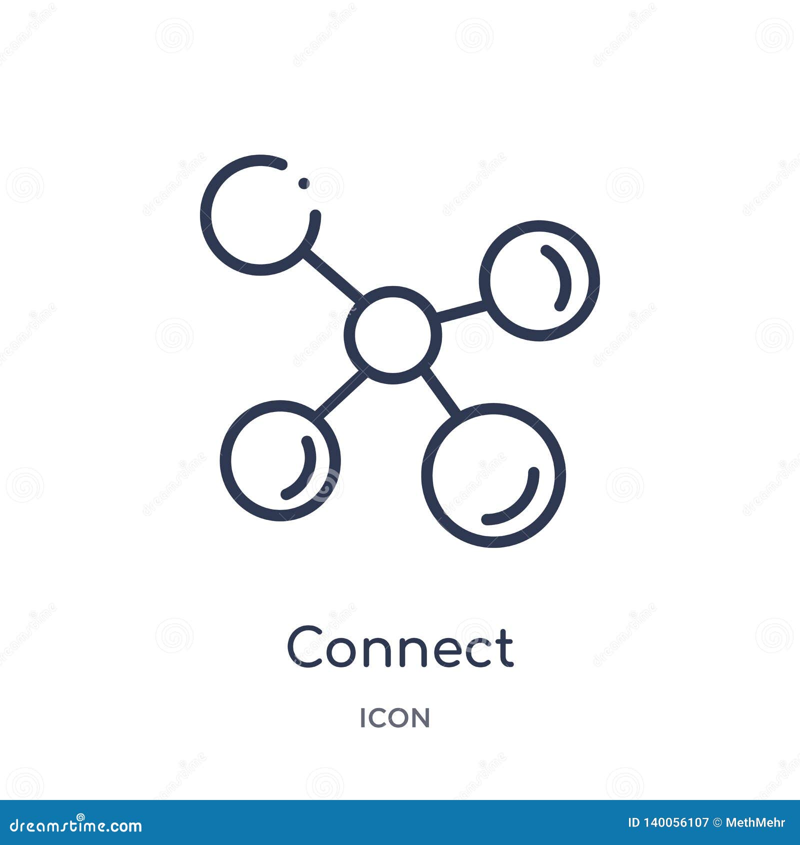 Linear Connect Icon from Ethics Outline Collection. Thin Line Connect ...