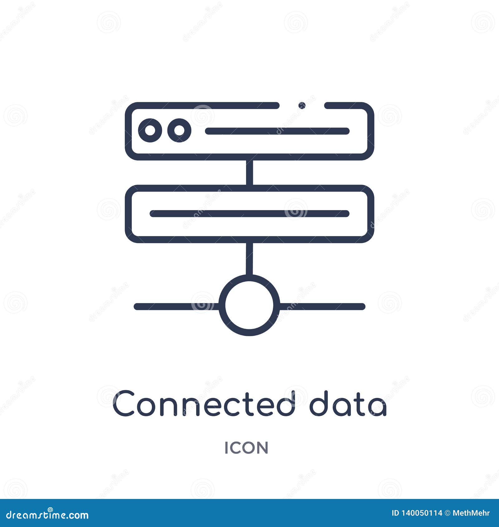 Linear Connected Data Icon From Business And Analytics Outline ... Linear Connected Data Icon From Business And Analytics Outline ...