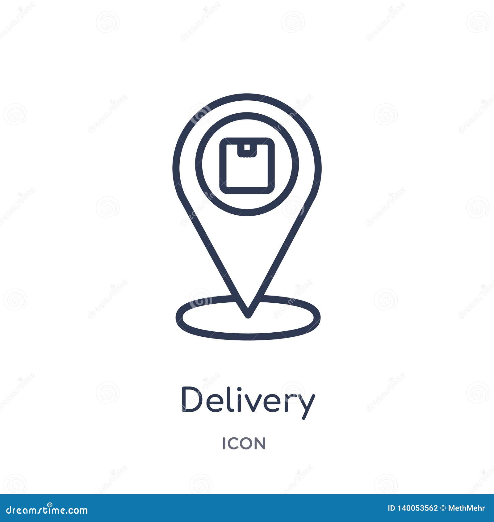 Linear Delivery Destination Icon from Delivery and Logistic Outline ...