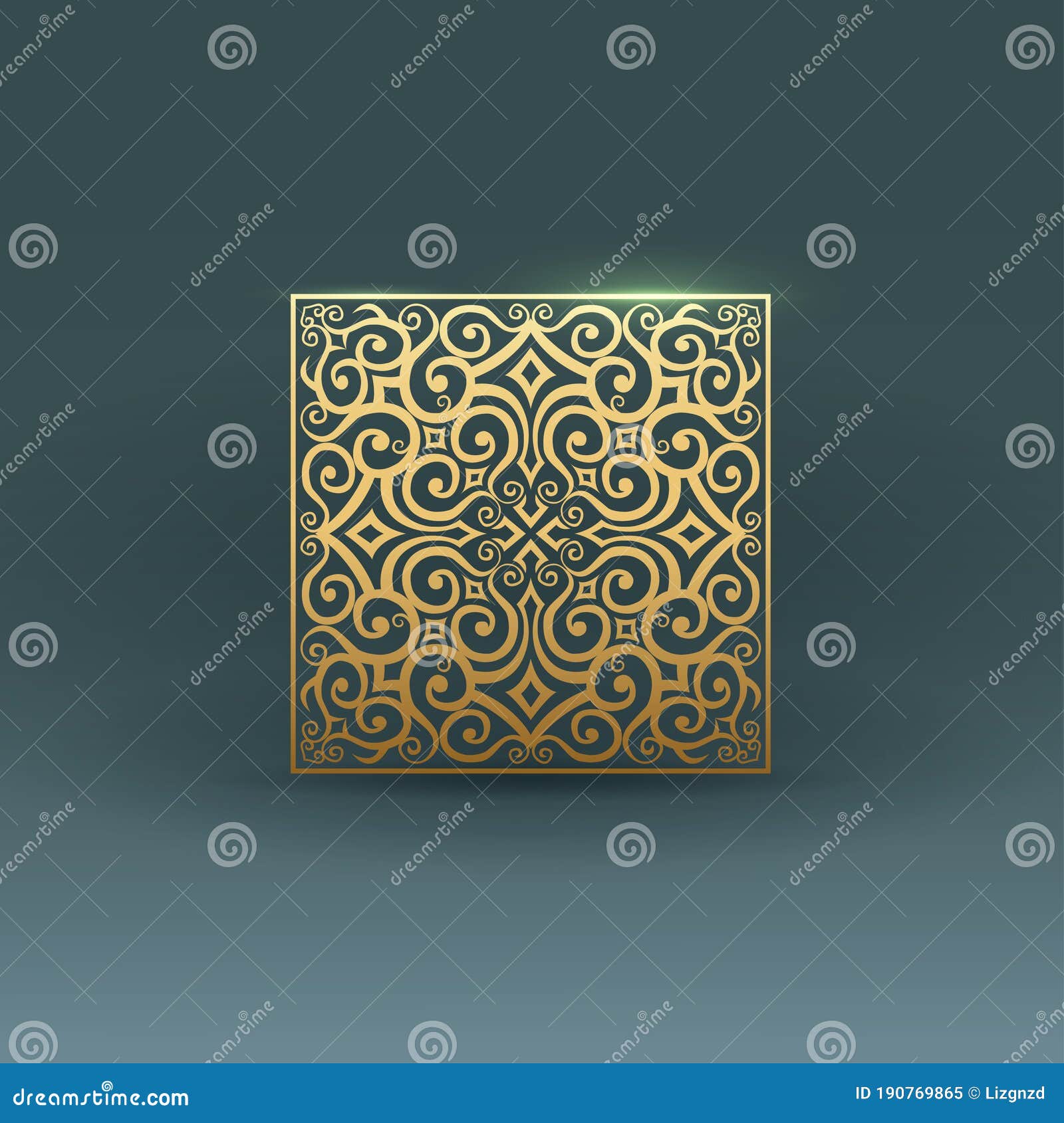 Linear Design Elements. Vector Design Gold Ornament Stock Vector ...