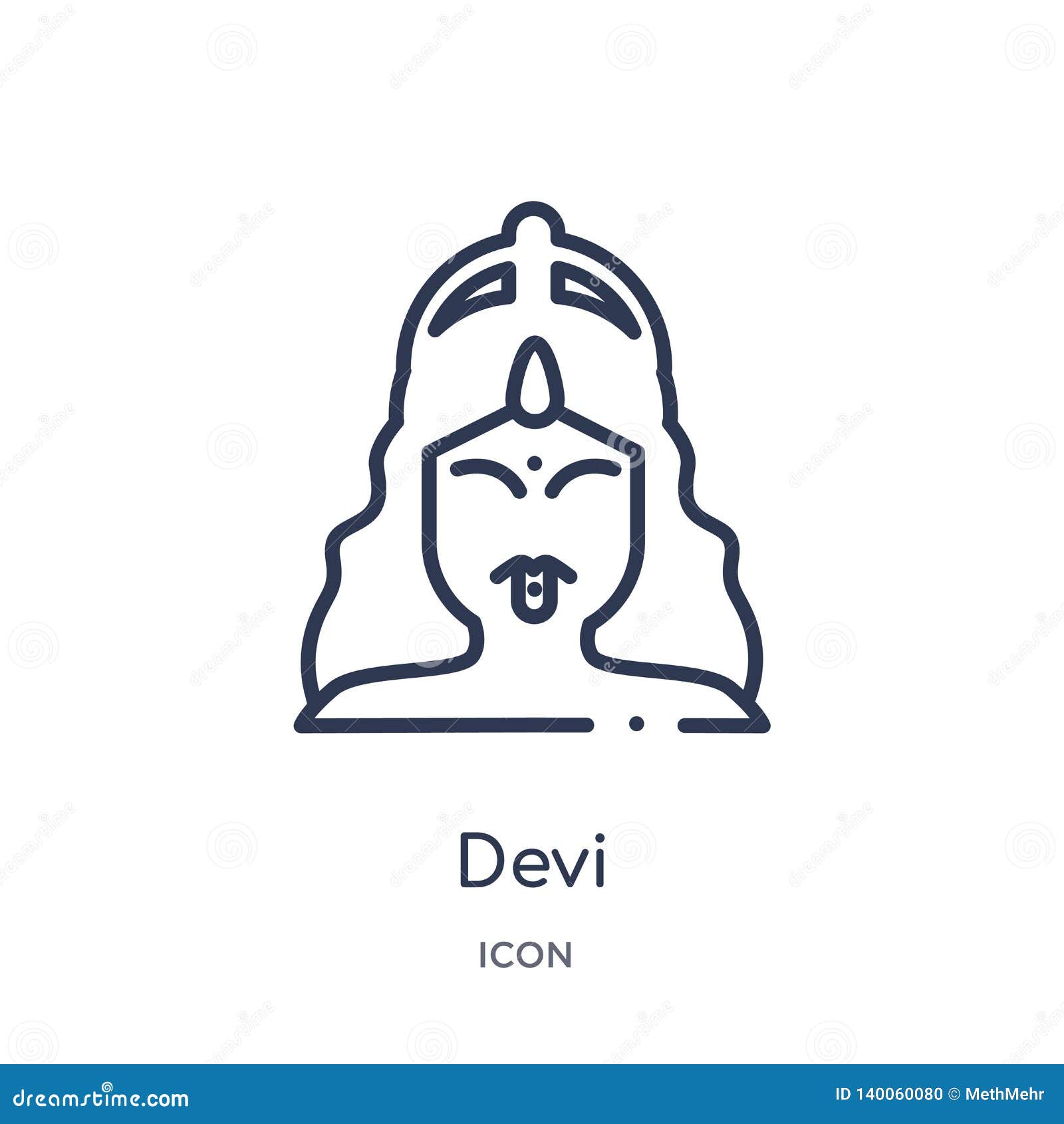 Devi Icon. Trendy Flat Vector Devi Icon On White Background From ...