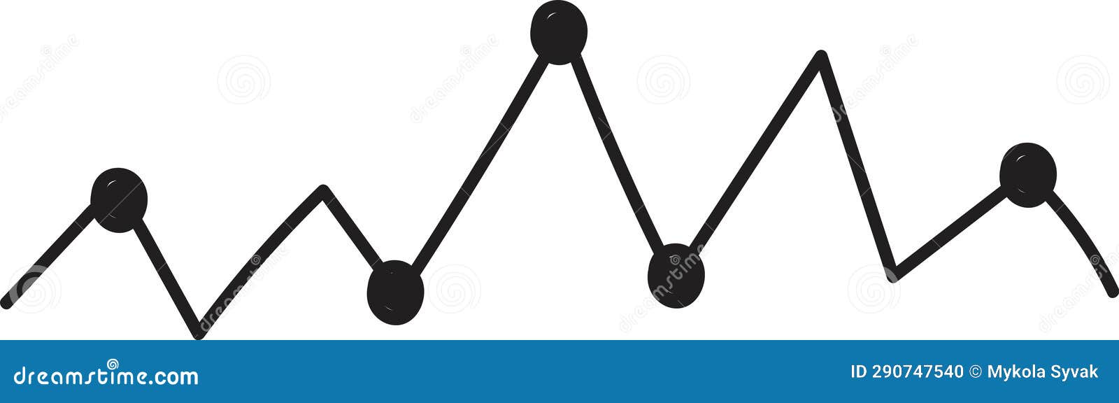 Linear Diagram Doodle stock illustration. Illustration of vector ...