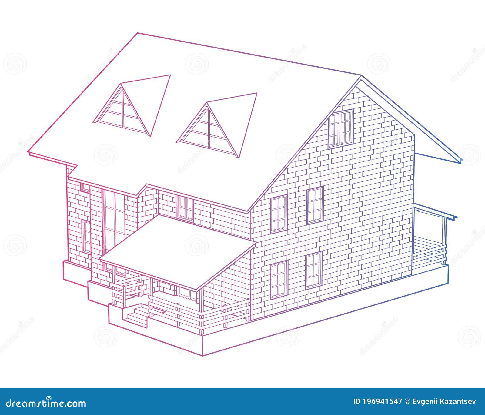 Linear Brick Wall Icon From Construction Tools Outline Collection. Thin ...