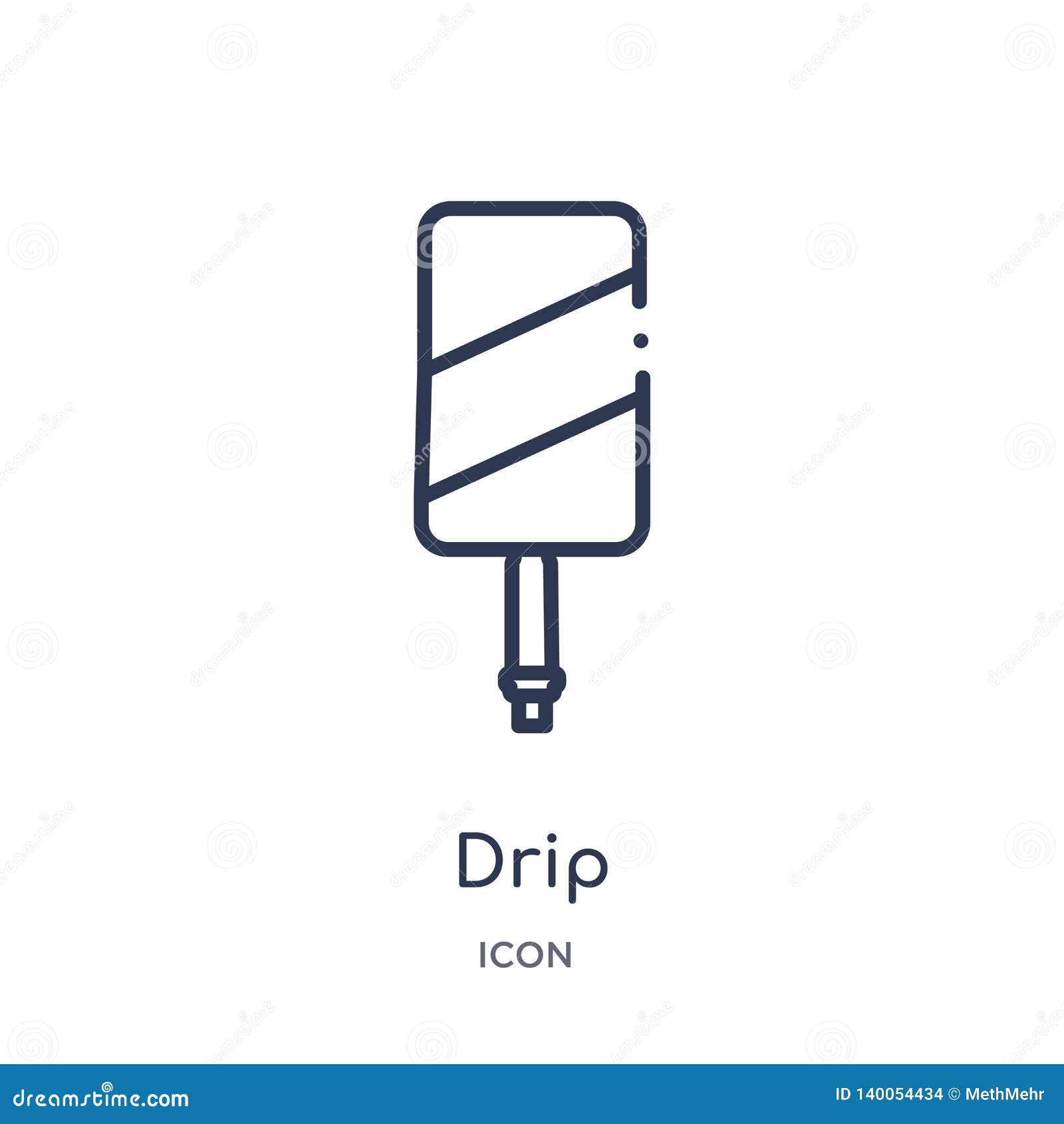 Linear Drip Icon from Drinks Outline Collection. Thin Line Drip Vector ...