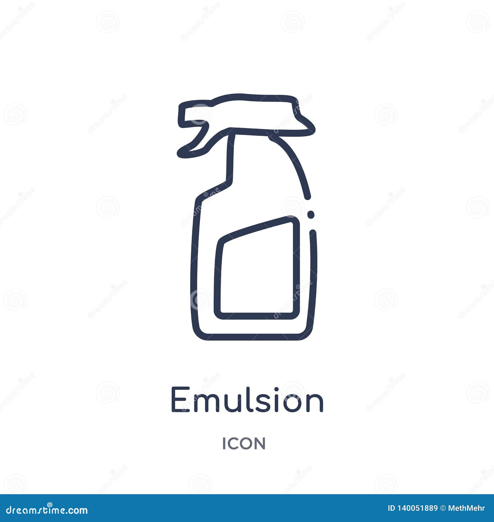 Linear Emulsion Icon From Cleaning Outline Collection. Thin Line ...
