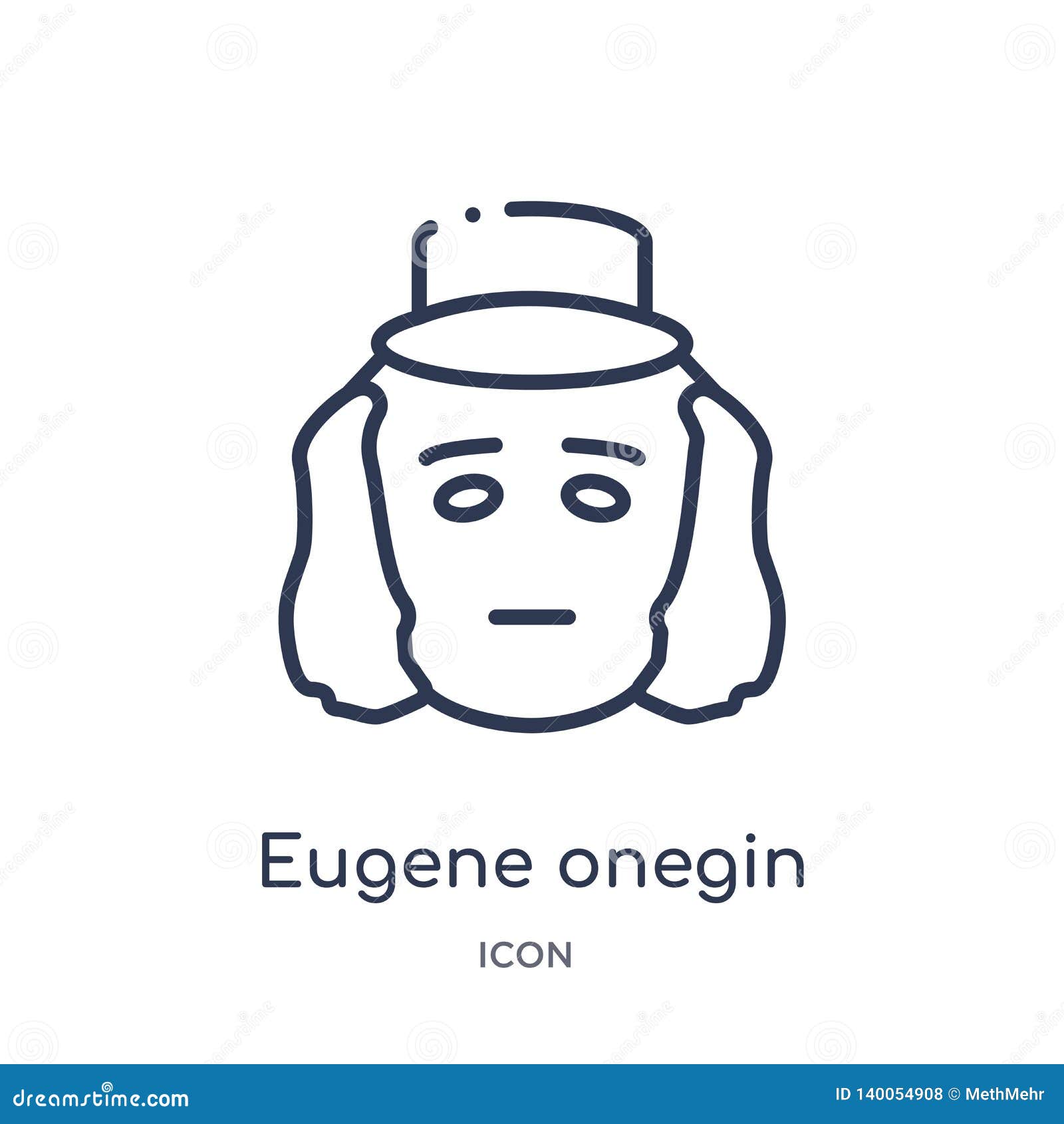 Eugene Onegin Vector Icon On White Background. Flat Vector Eugene ...