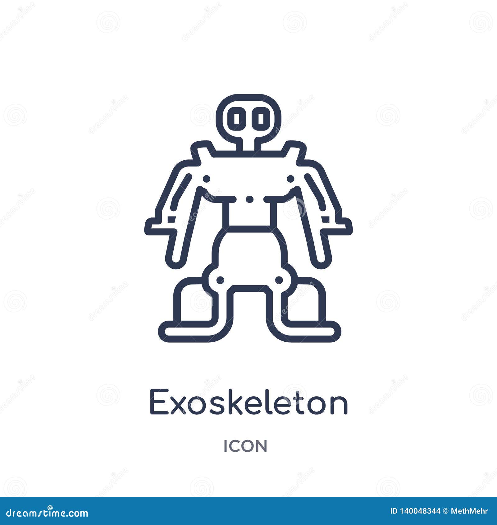 Linear Exoskeleton Icon from Artificial Intellegence and Future ...