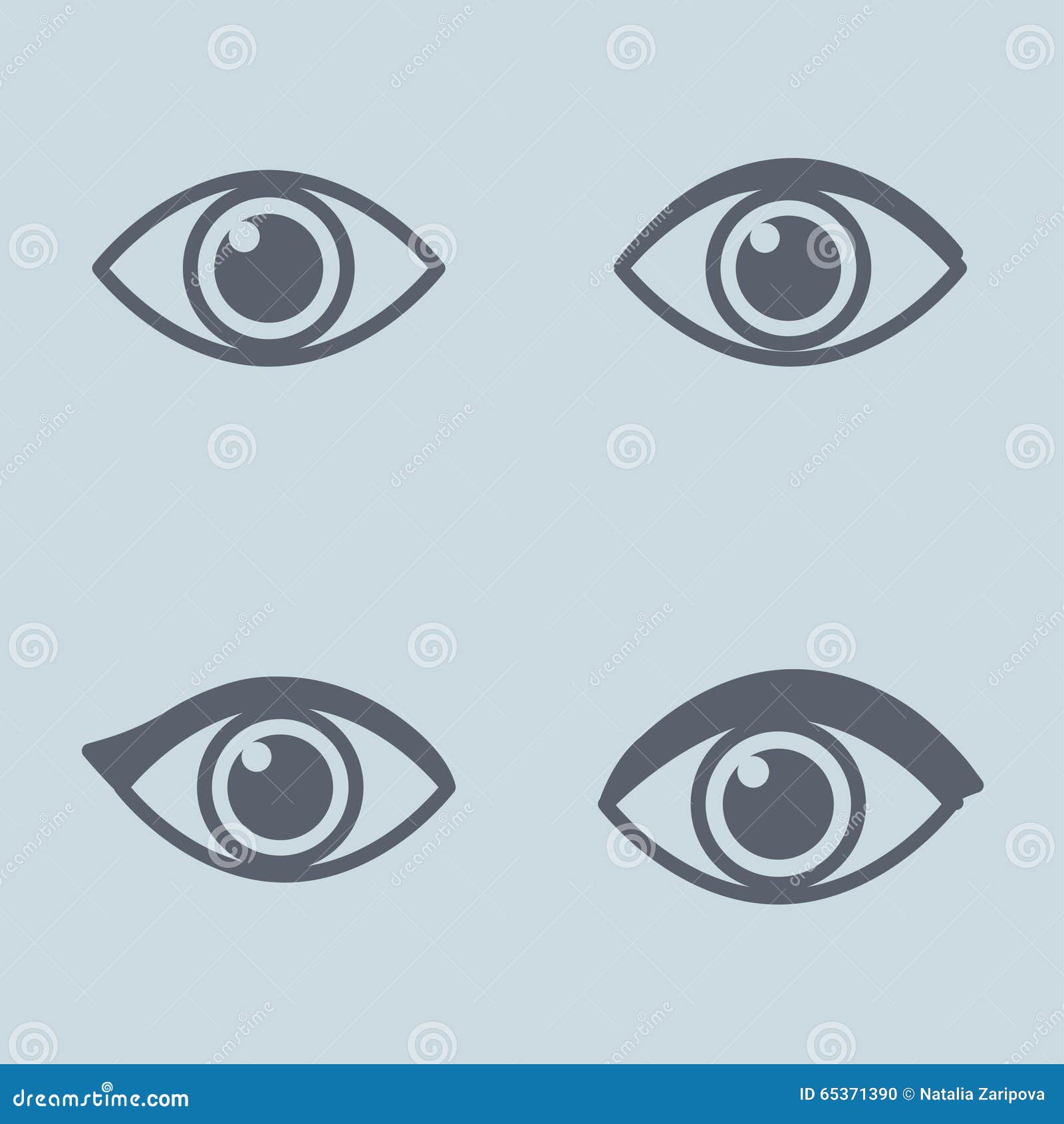 Linear Eye Icon. Concept of View. Vector Stock Vector - Illustration of ...