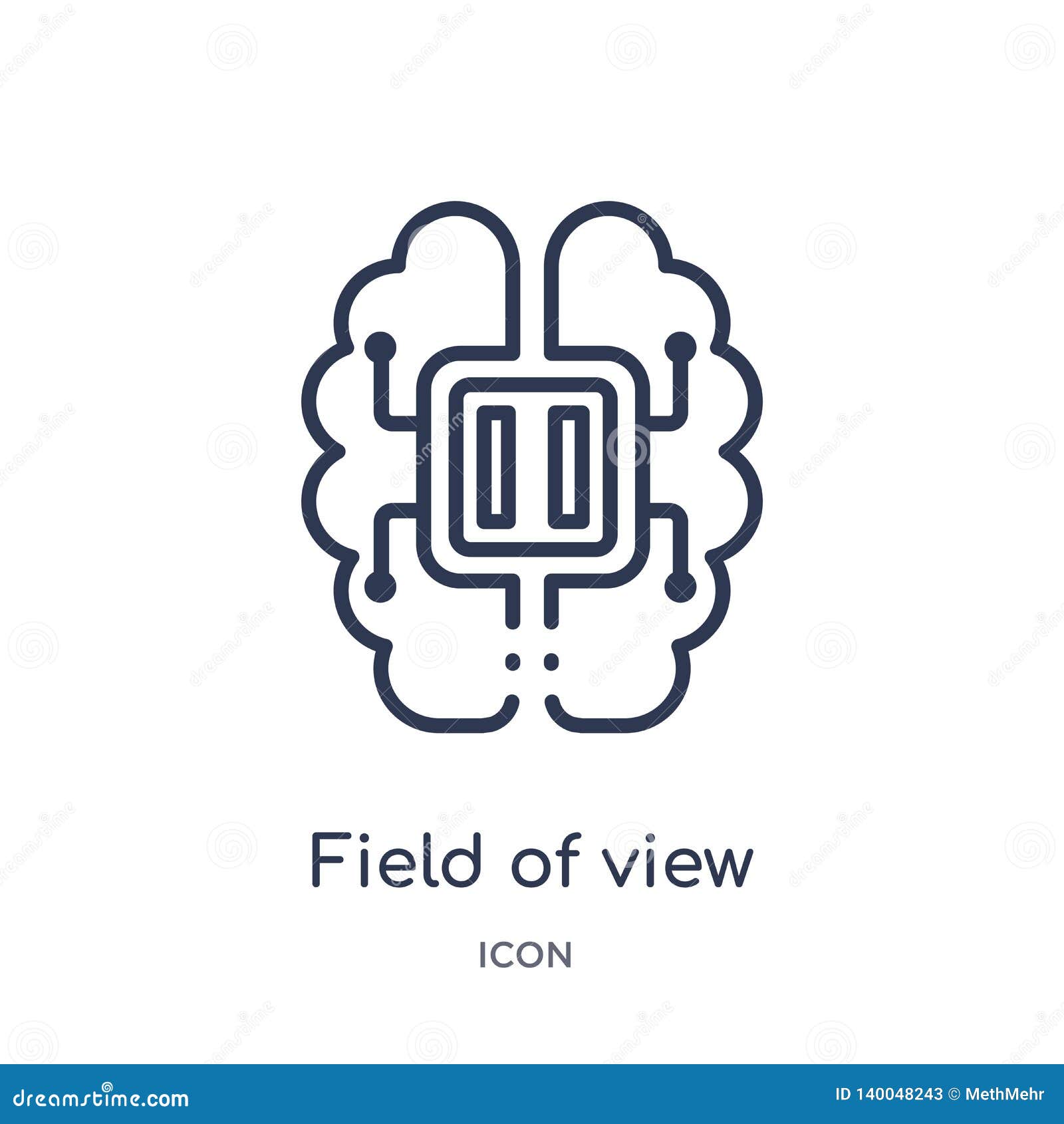 Linear Field of View Icon from Artificial Intellegence and Future ...