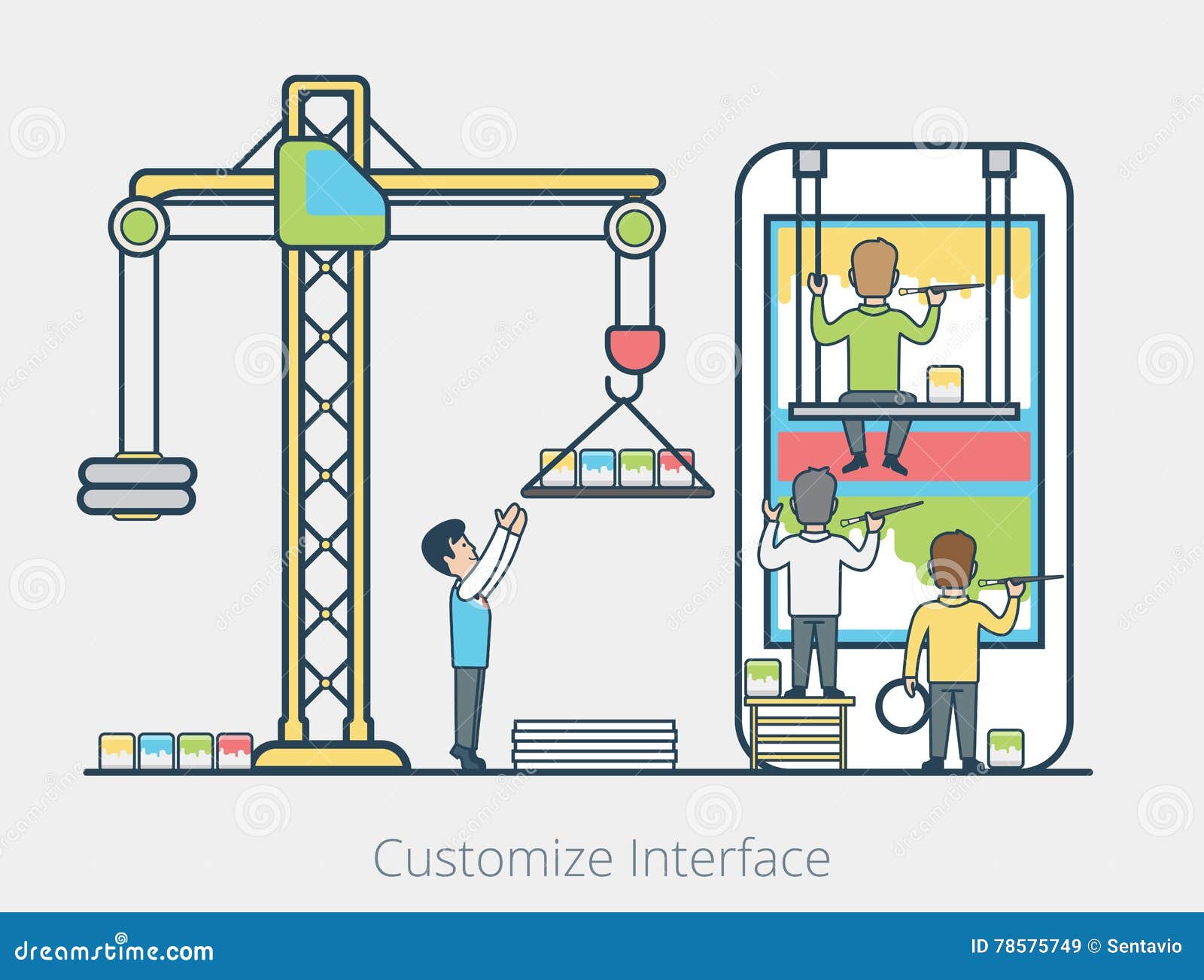 Painting Blocks Stock Illustrations – 1,623 Painting Blocks Stock ...