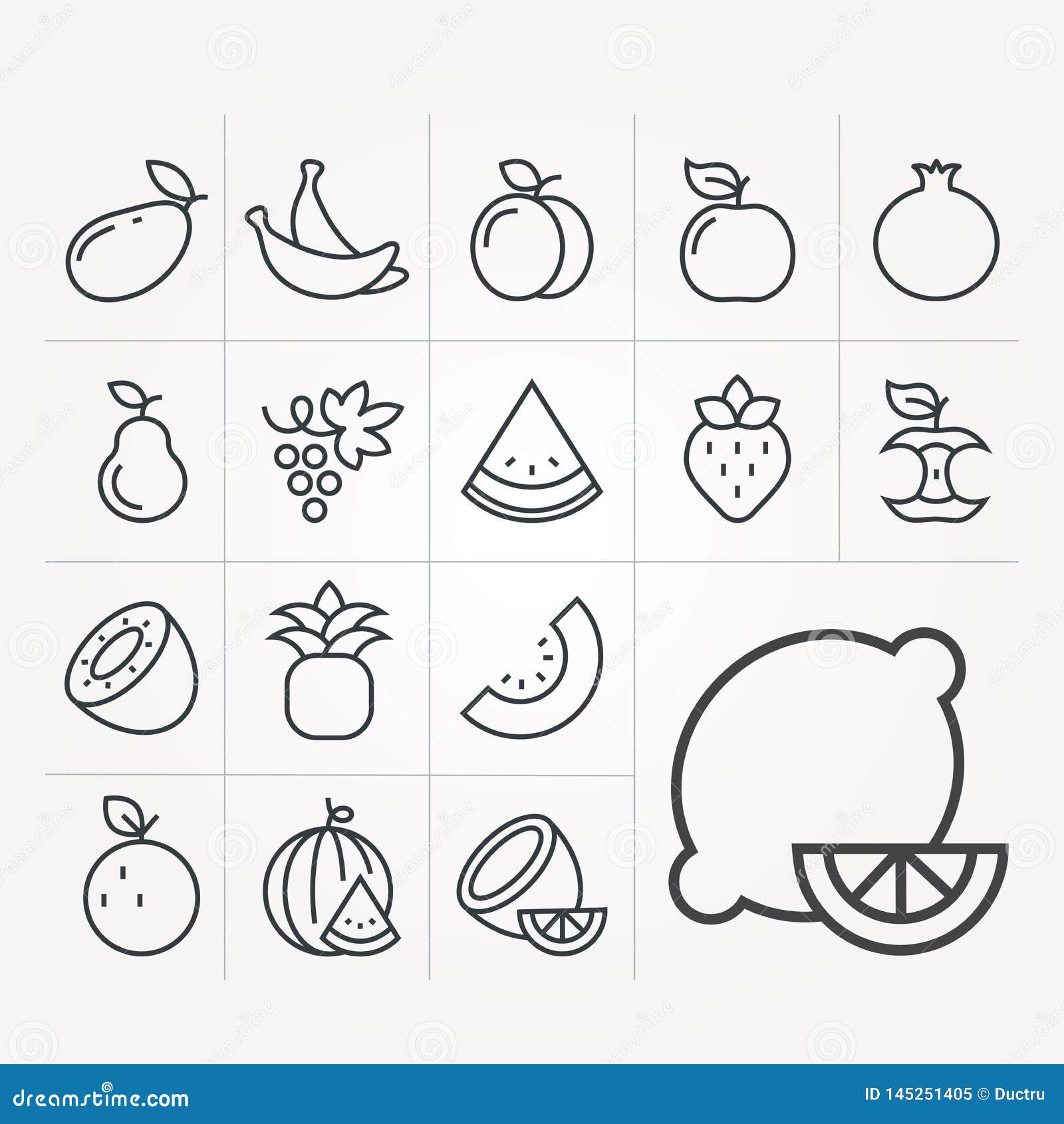 Linear Fruit Tree Icon From Ecology Outline Collection. Thin Line Fruit ...