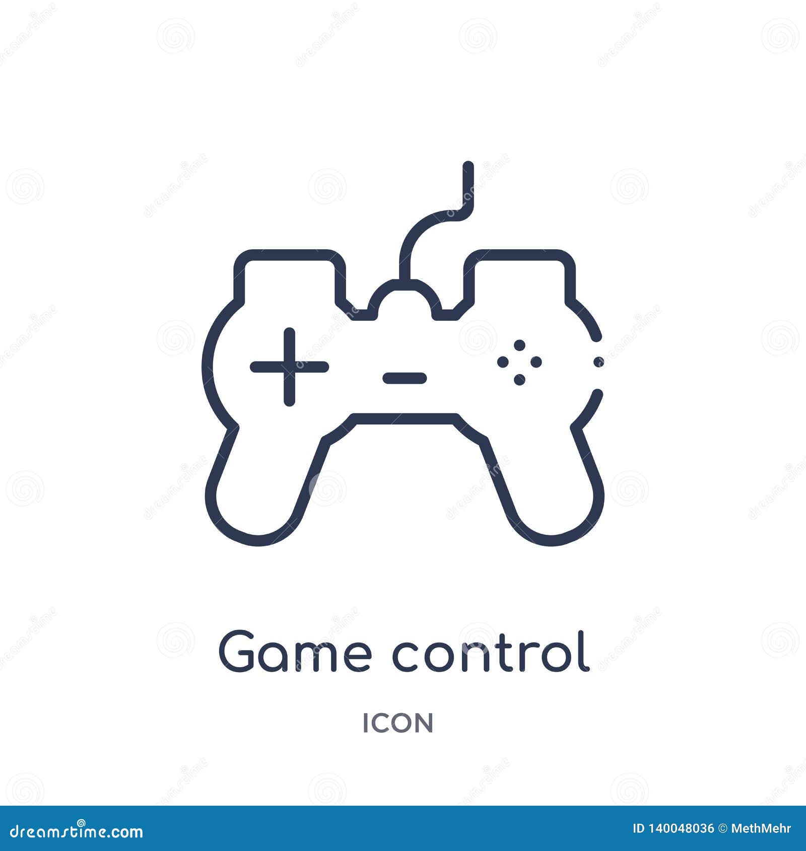 Linear Gameboy Icon From Free Time Outline Collection. Thin Line ...