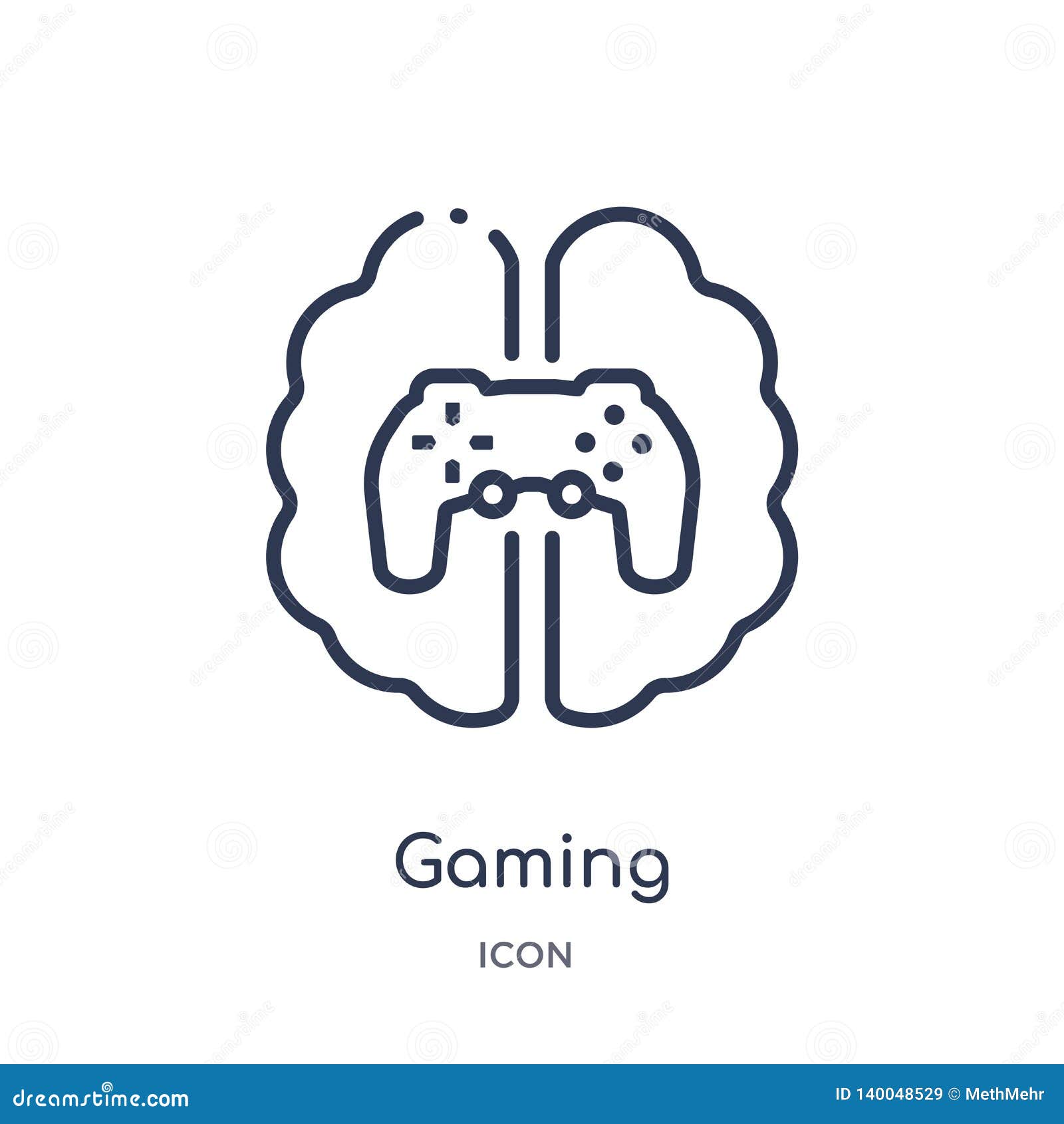 Linear Gameboy Icon From Free Time Outline Collection. Thin Line ...