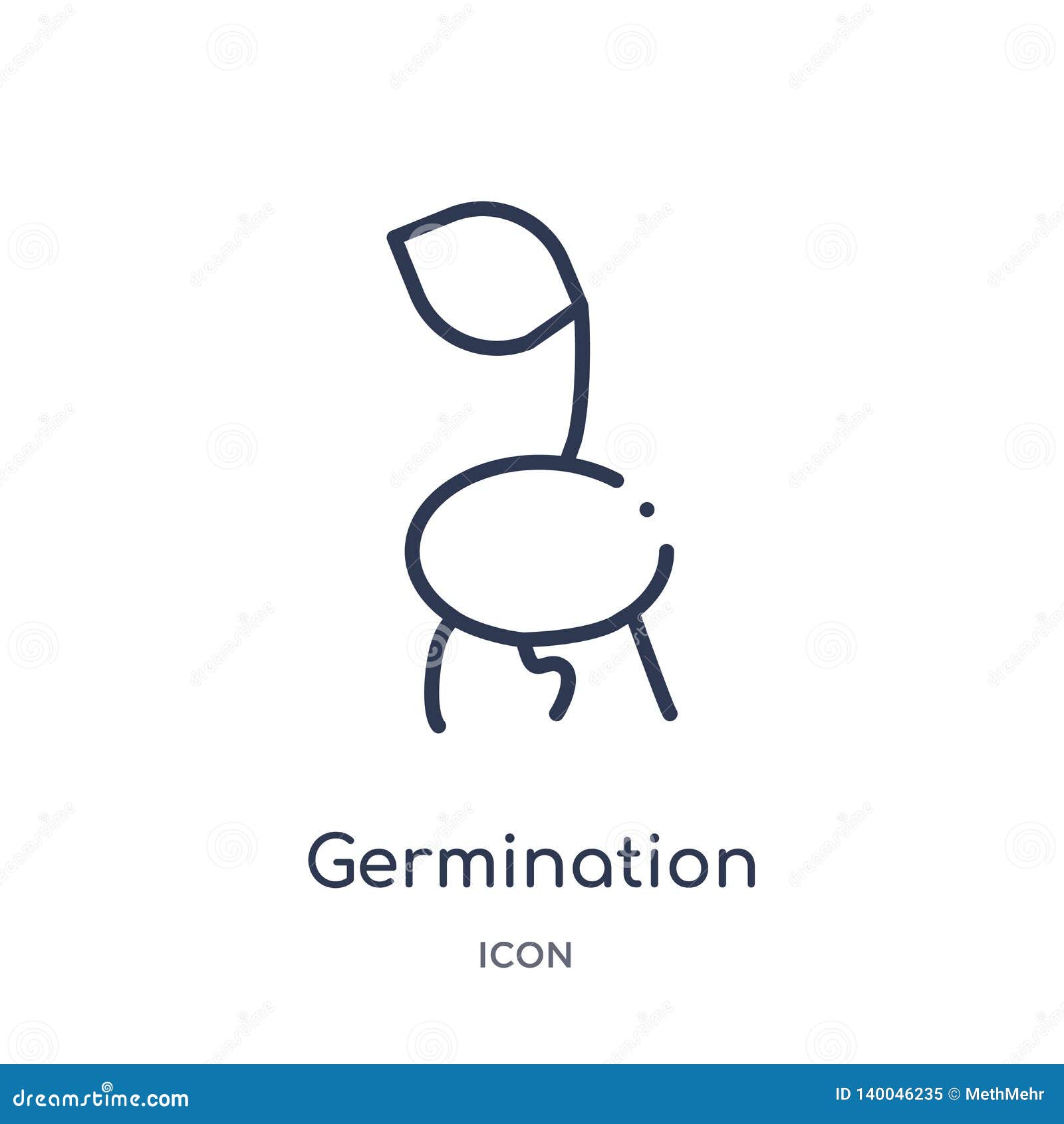 Germination Linear Icon. Modern Outline Germination Logo Concept Vector ... Germination Linear Icon. Modern Outline Germination Logo Concept Vector ...