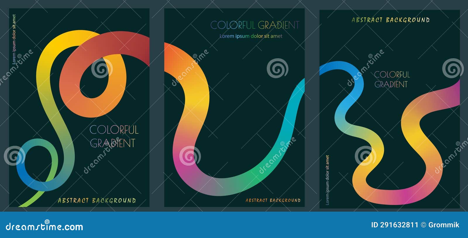 Linear Gradient. Flower Arrangement for Posters, Banners, Covers ...