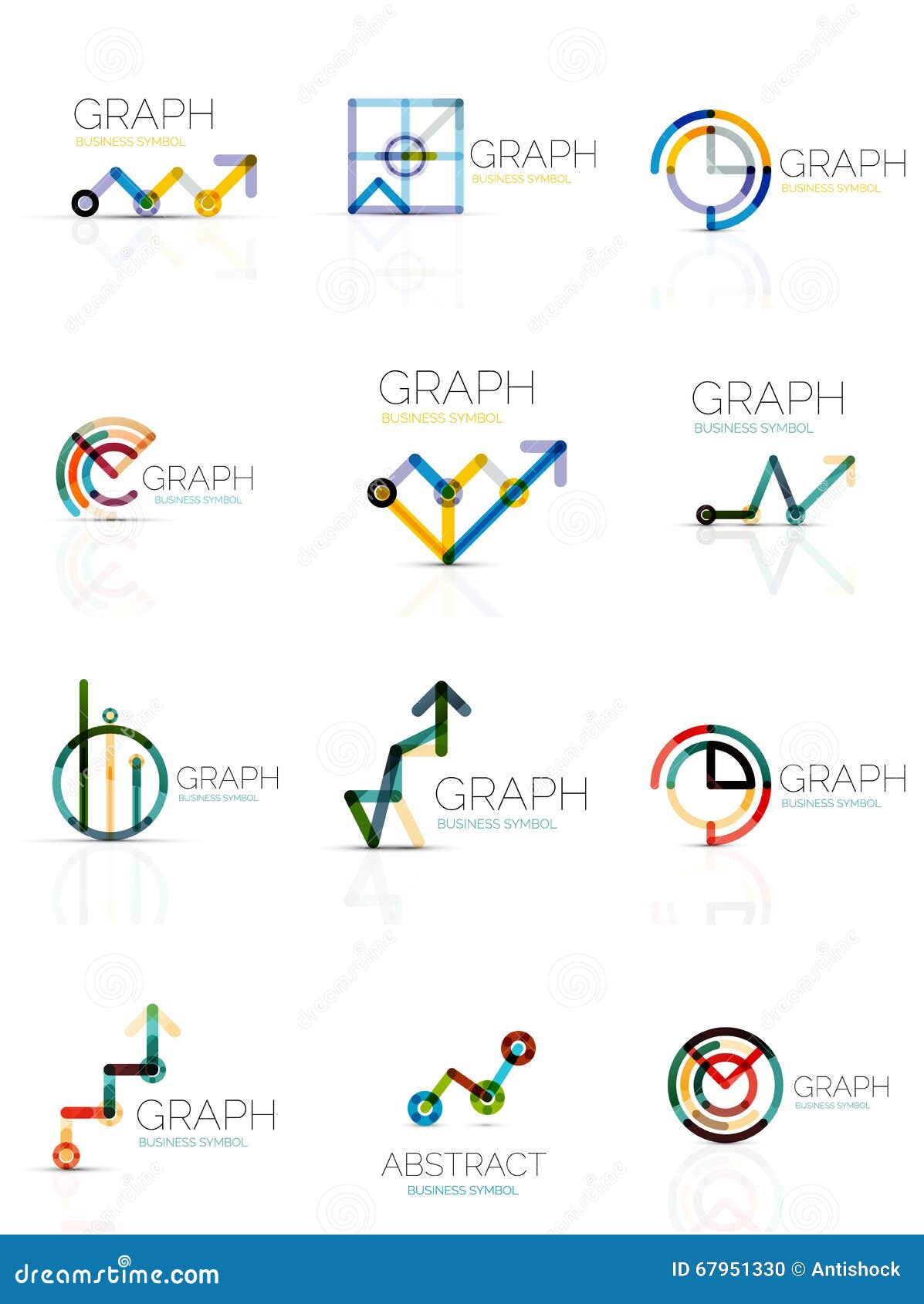 Linear Graph Chart Cartoon Vector | CartoonDealer.com #146752217