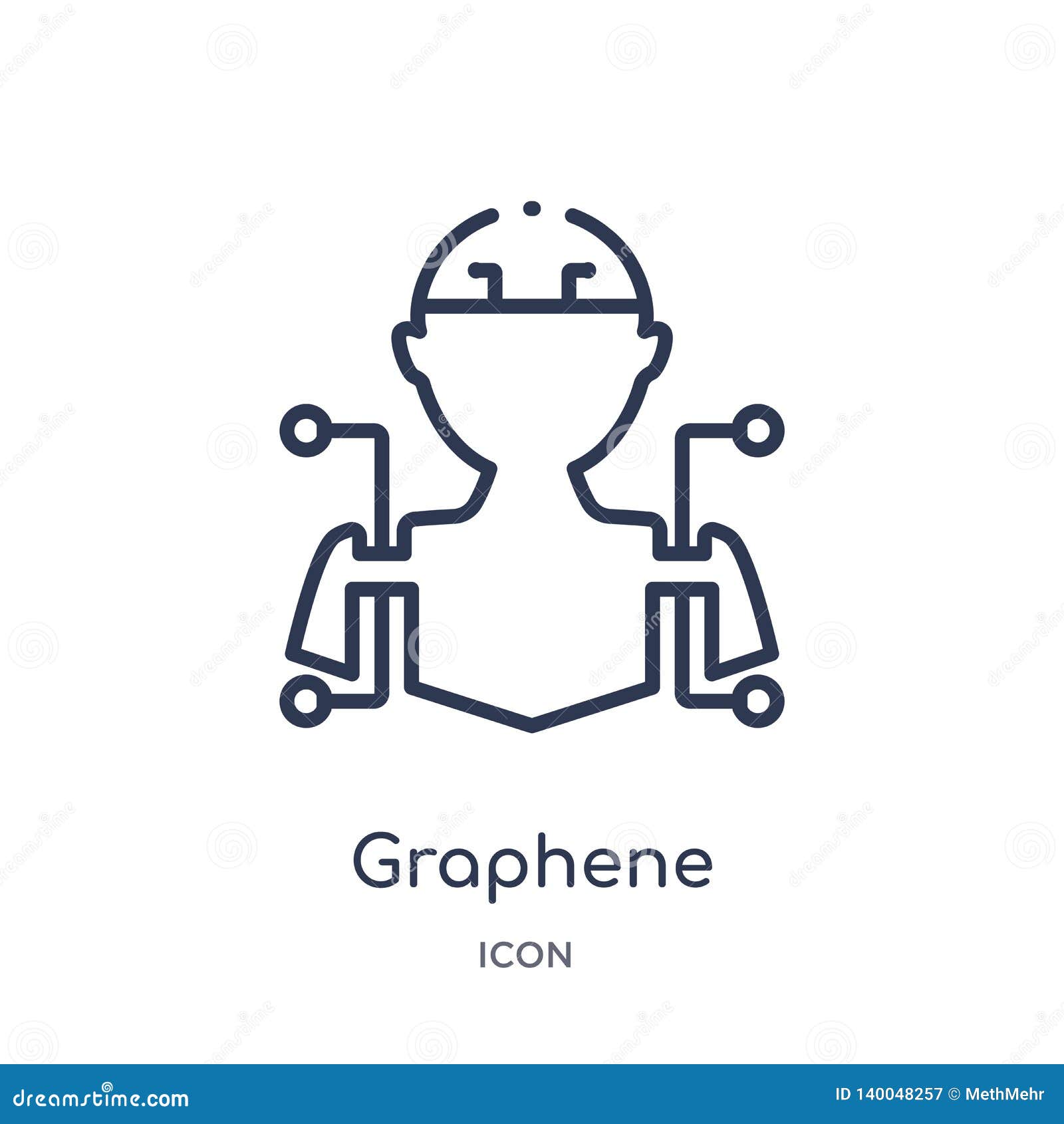 Graphene Icon Vector Isolated On White Background, Graphene Sign ...