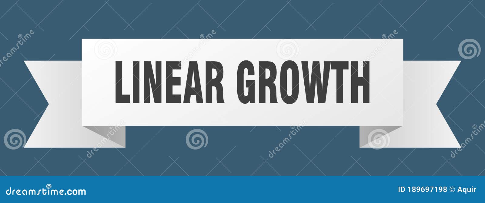 Linear Growth Ribbon. Linear Growth Isolated Band Sign Stock Vector ...