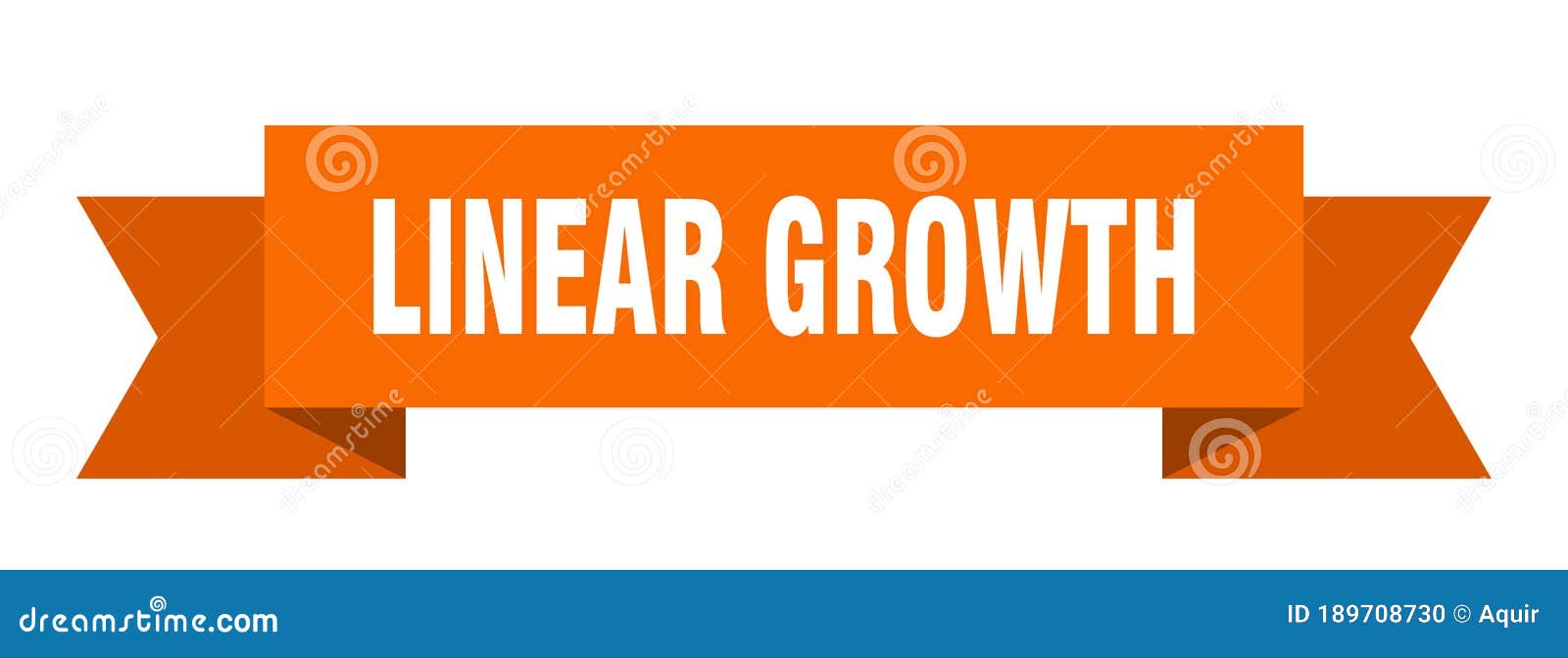Linear Growth Ribbon. Linear Growth Isolated Band Sign Stock Vector ...