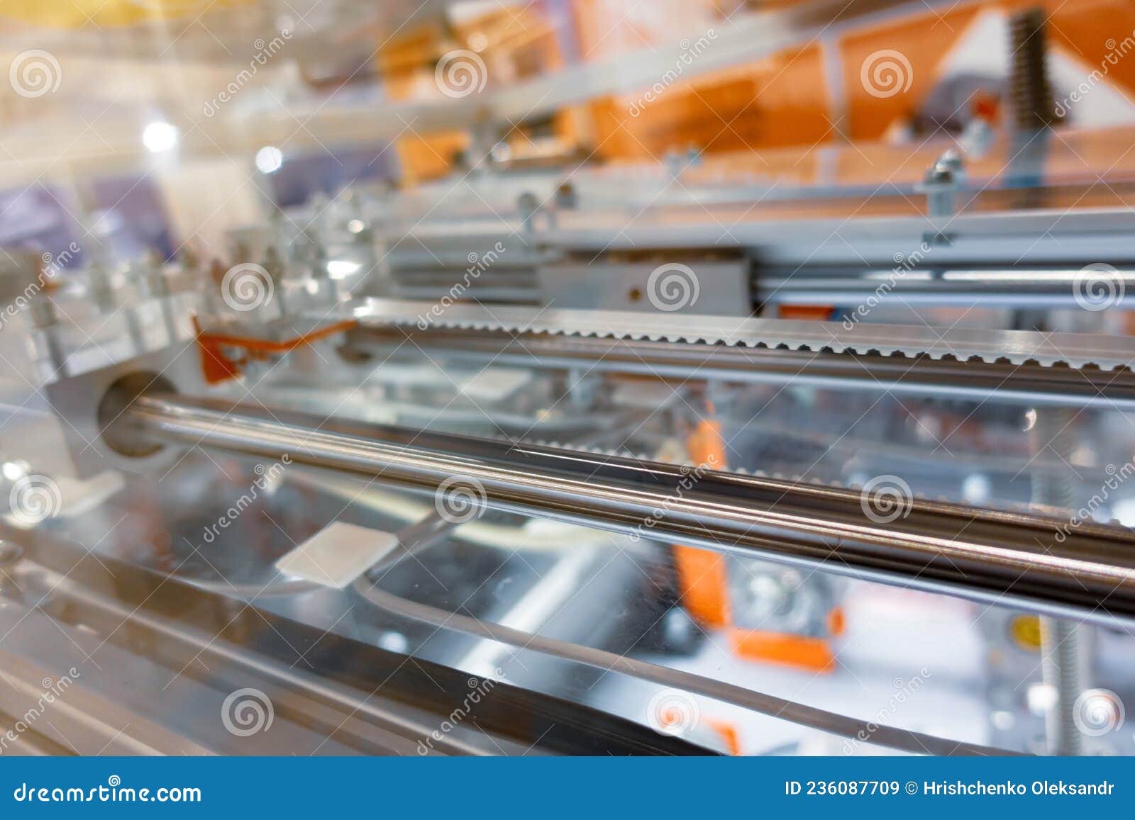 Linear Guides for Precise Linear Movement in Positioning Stock Image ...