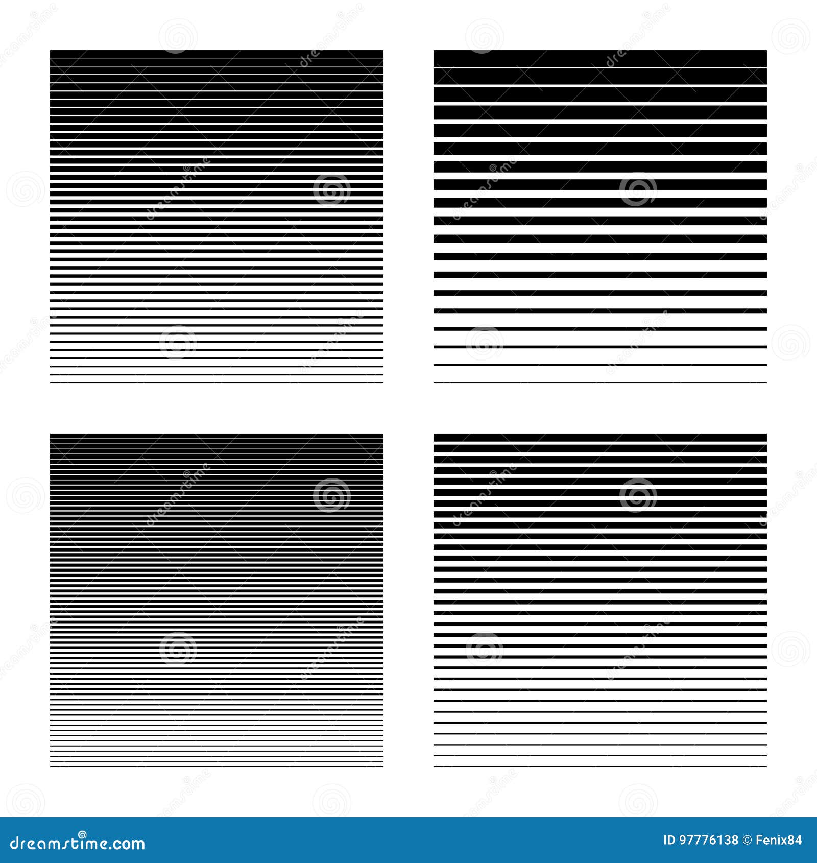 Linear Halftone Background with Gradient Effect. Set of Vector Stock ...