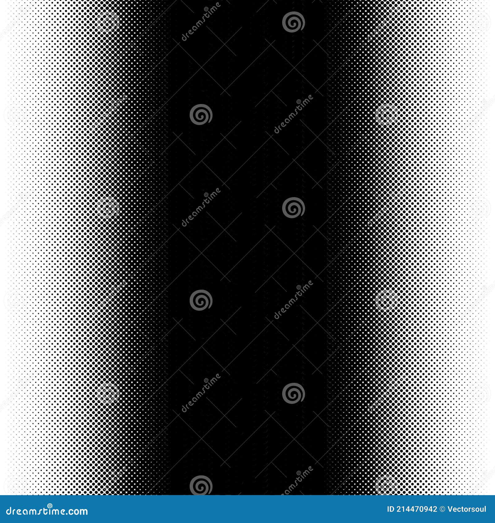 Linear Halftone, Screentone Dots, Circles, Pattern Stock Vector ...