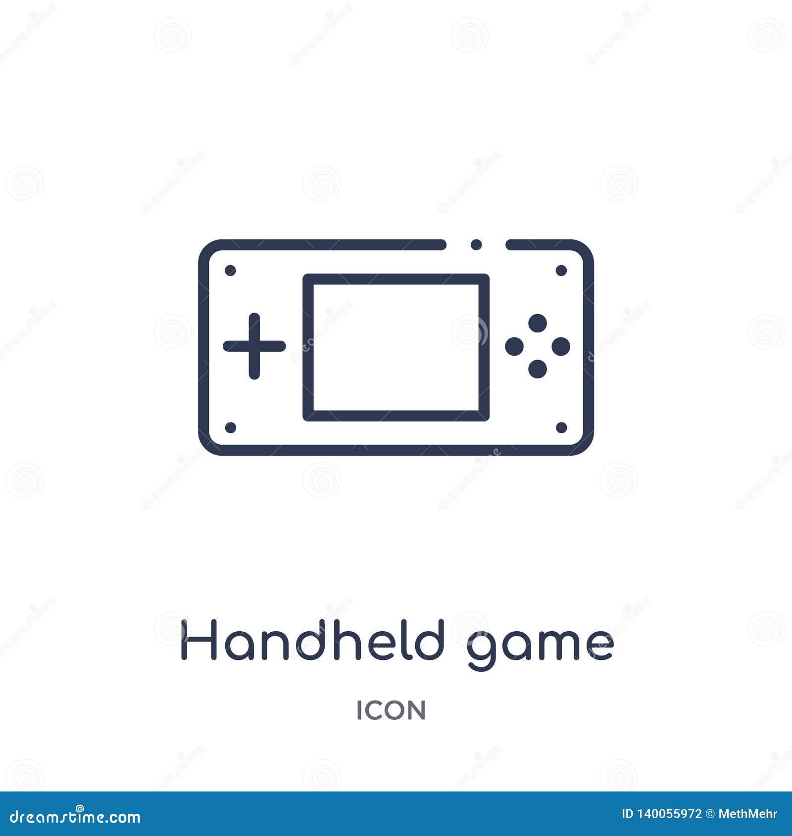 Linear Handheld Game Icon from Entertainment and Arcade Outline ... Linear Handheld Game Icon from Entertainment and Arcade Outline ...