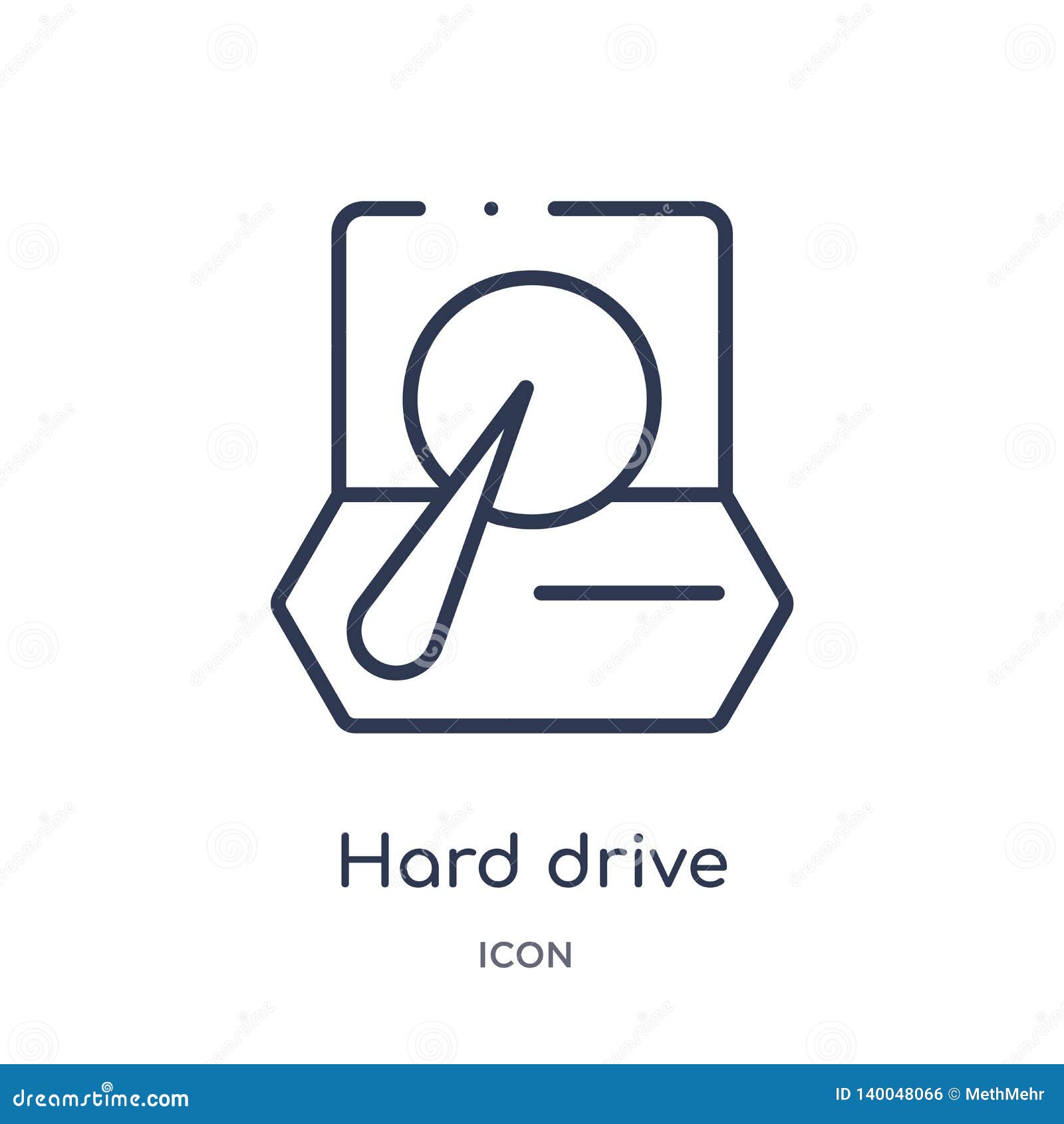 Linear Hard Icon From Electronic Devices Outline Collection. Thin Line ...