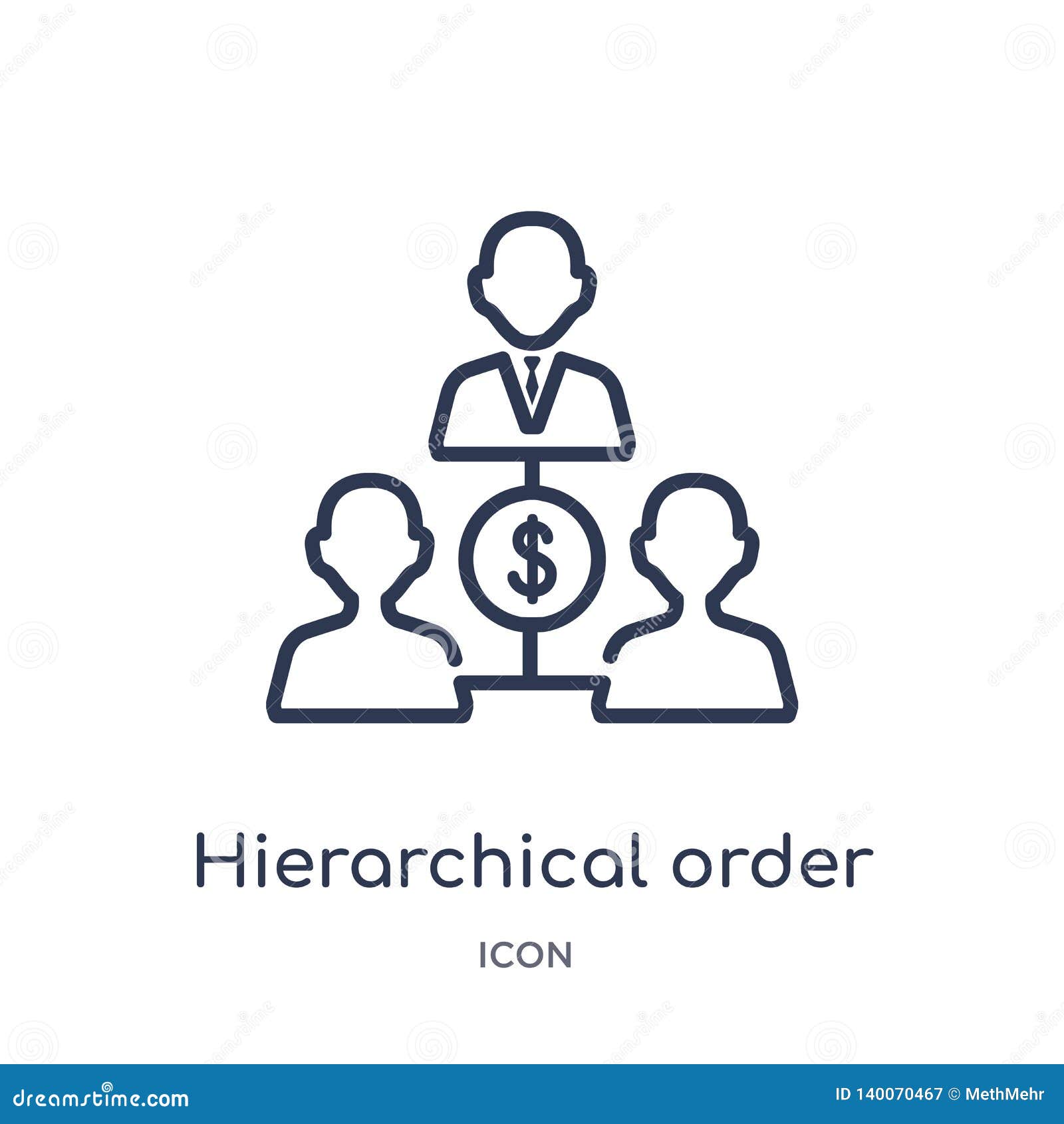 Linear Hierarchical Order Icon From Business Outline Collection. Thin ... Linear Hierarchical Order Icon From Business Outline Collection. Thin ...