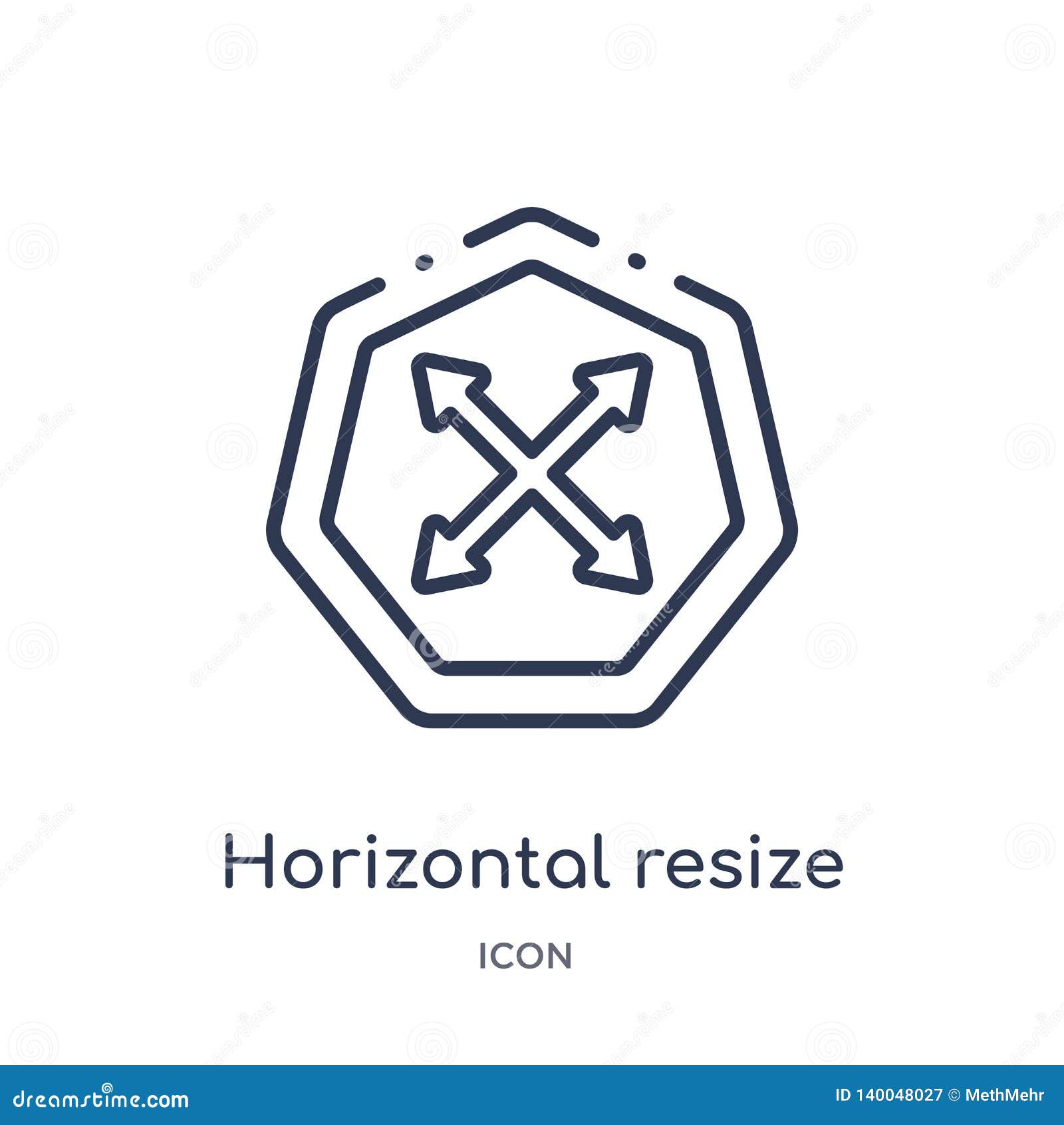 Horizontal Resize Icon Vector Isolated On White Background, Logo ... Horizontal Resize Icon Vector Isolated On White Background, Logo ...