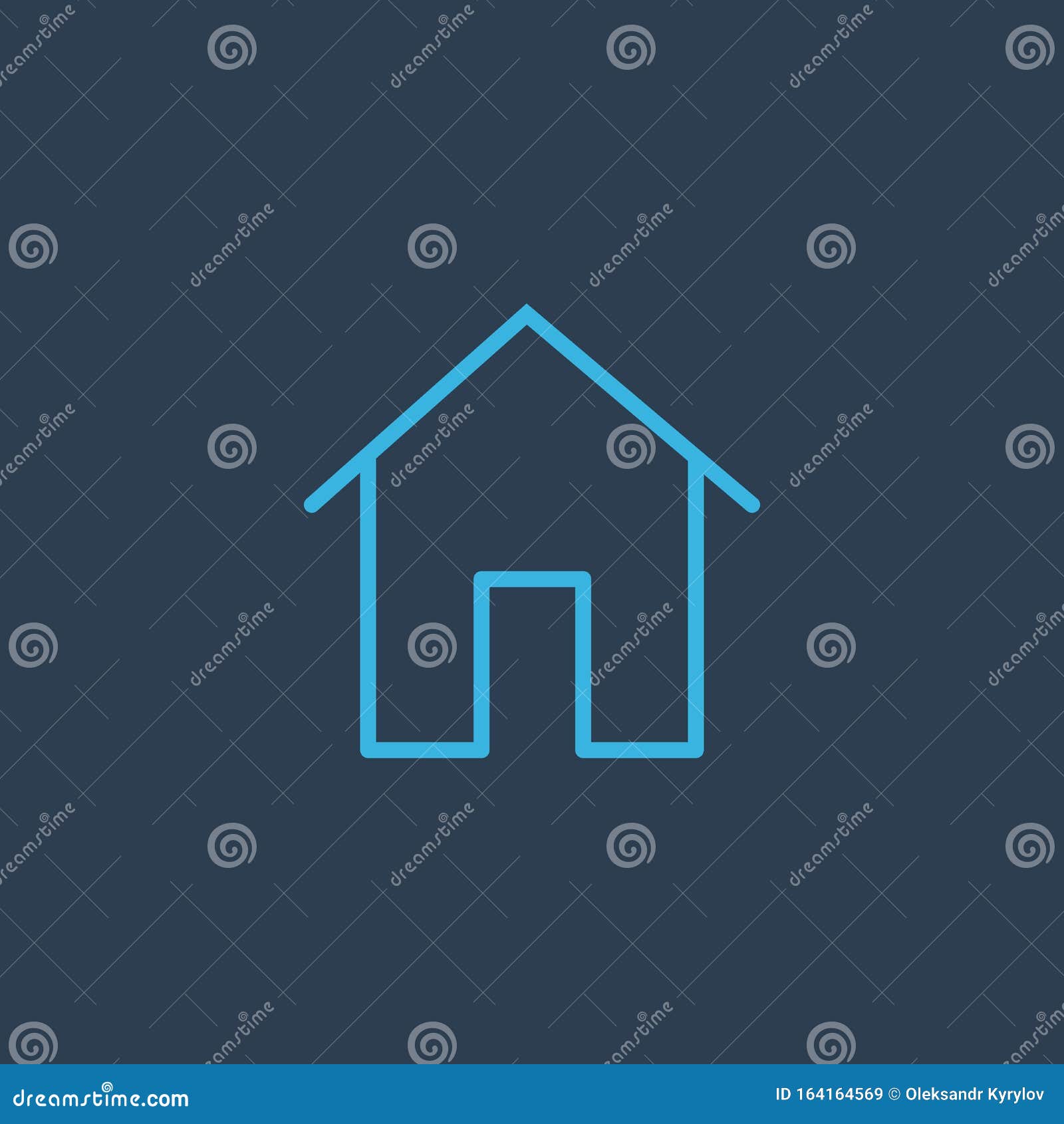 Linear House Home Icon. Stock Vector Illustration Isolated on White ...