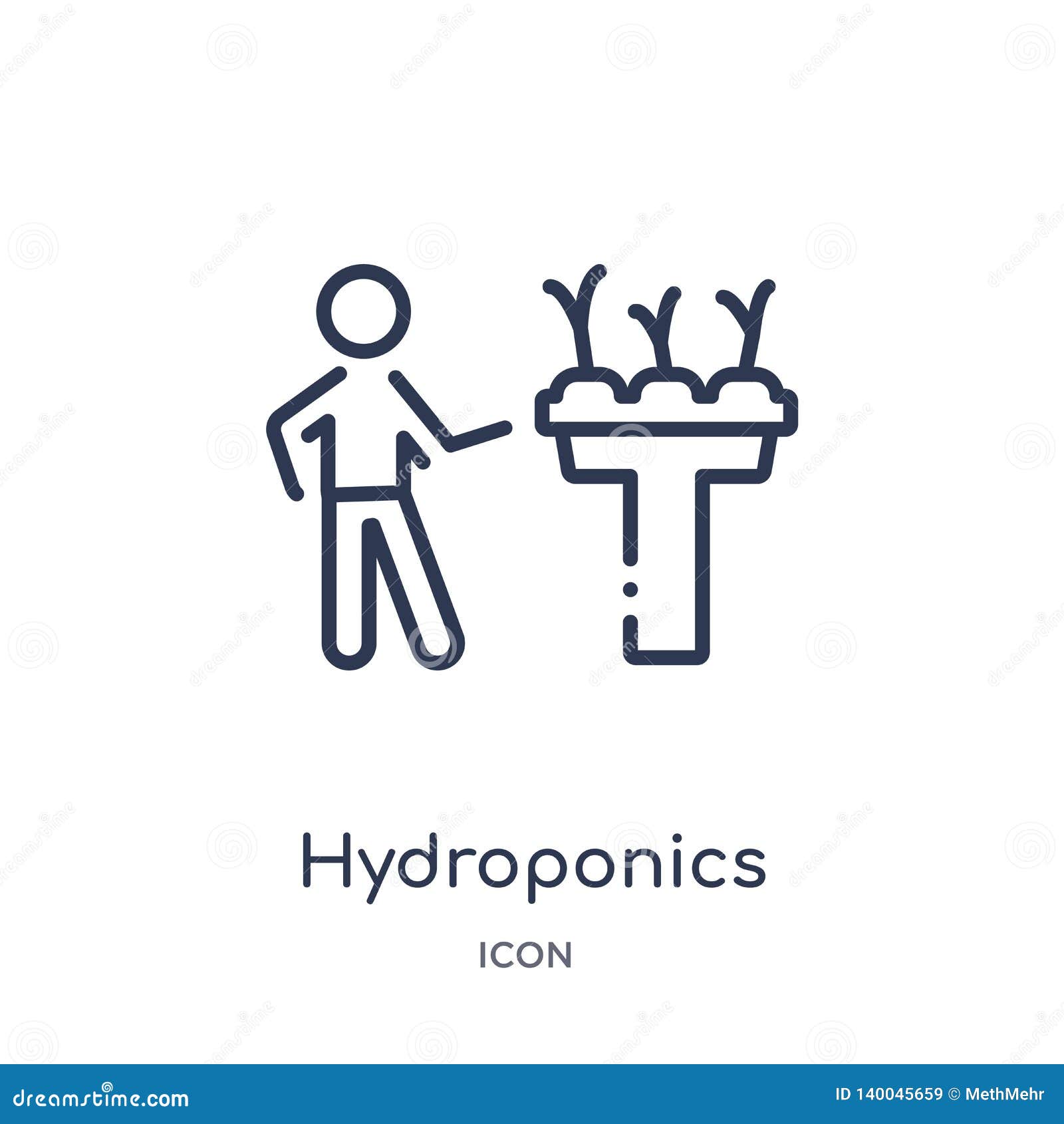 Linear Hydroponics Icon From Activity And Hobbies Outline Collection Thin Line Hydroponics