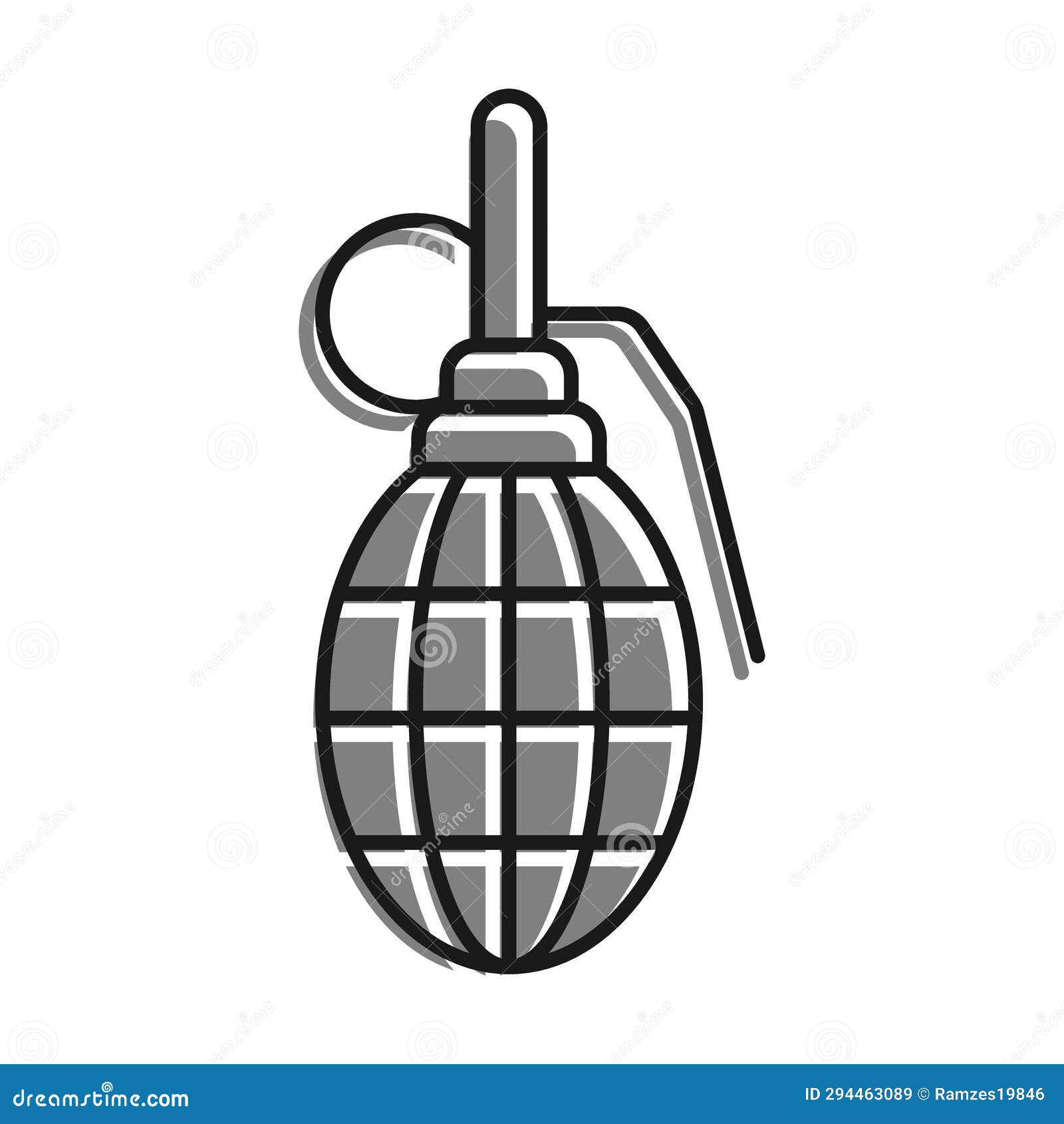 Two Fragmentation Hand Grenades On Light Surface Stock Image ...