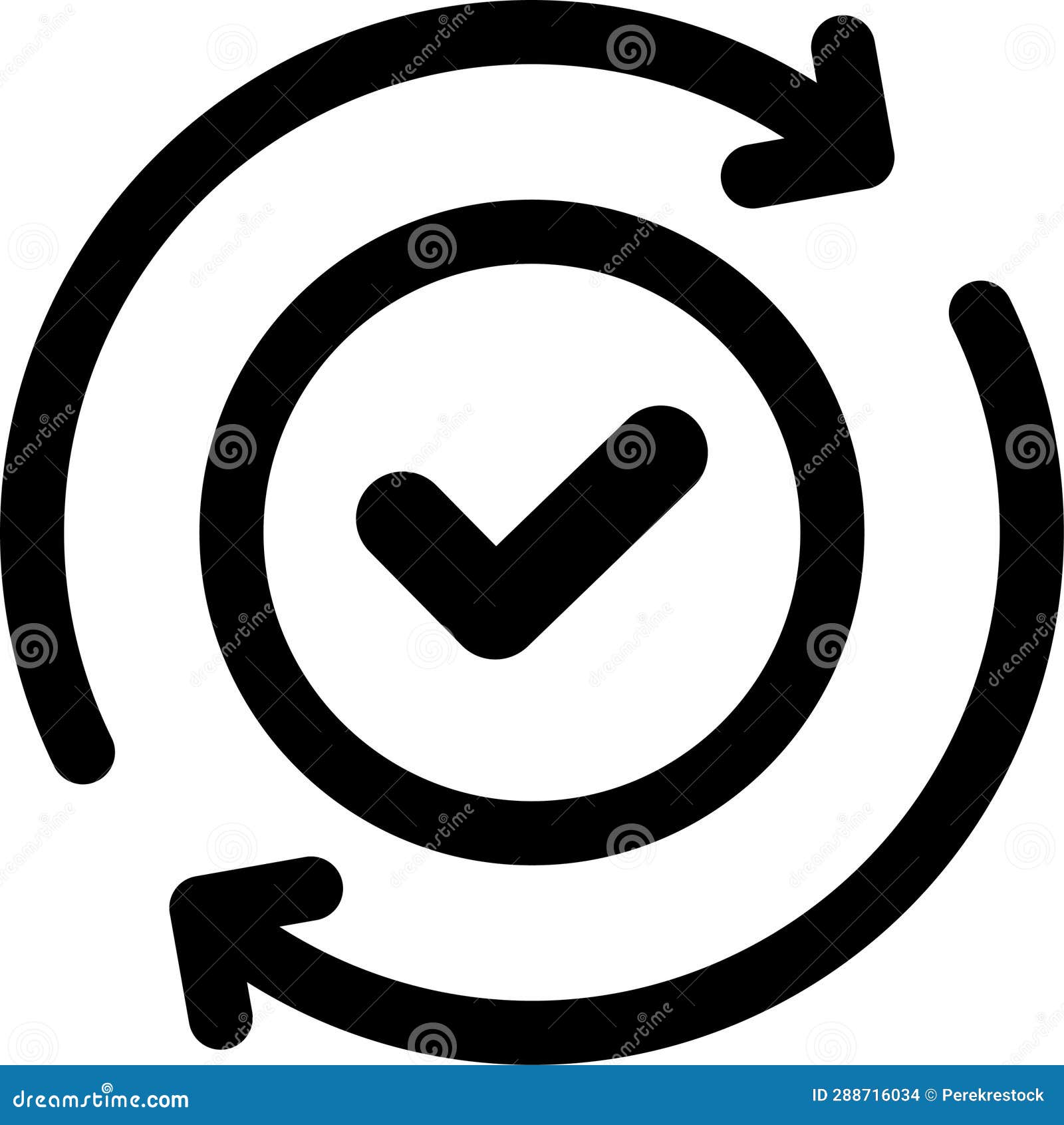 Linear Icon of Replace, Swap or Synchronize Sign Stock Vector ...