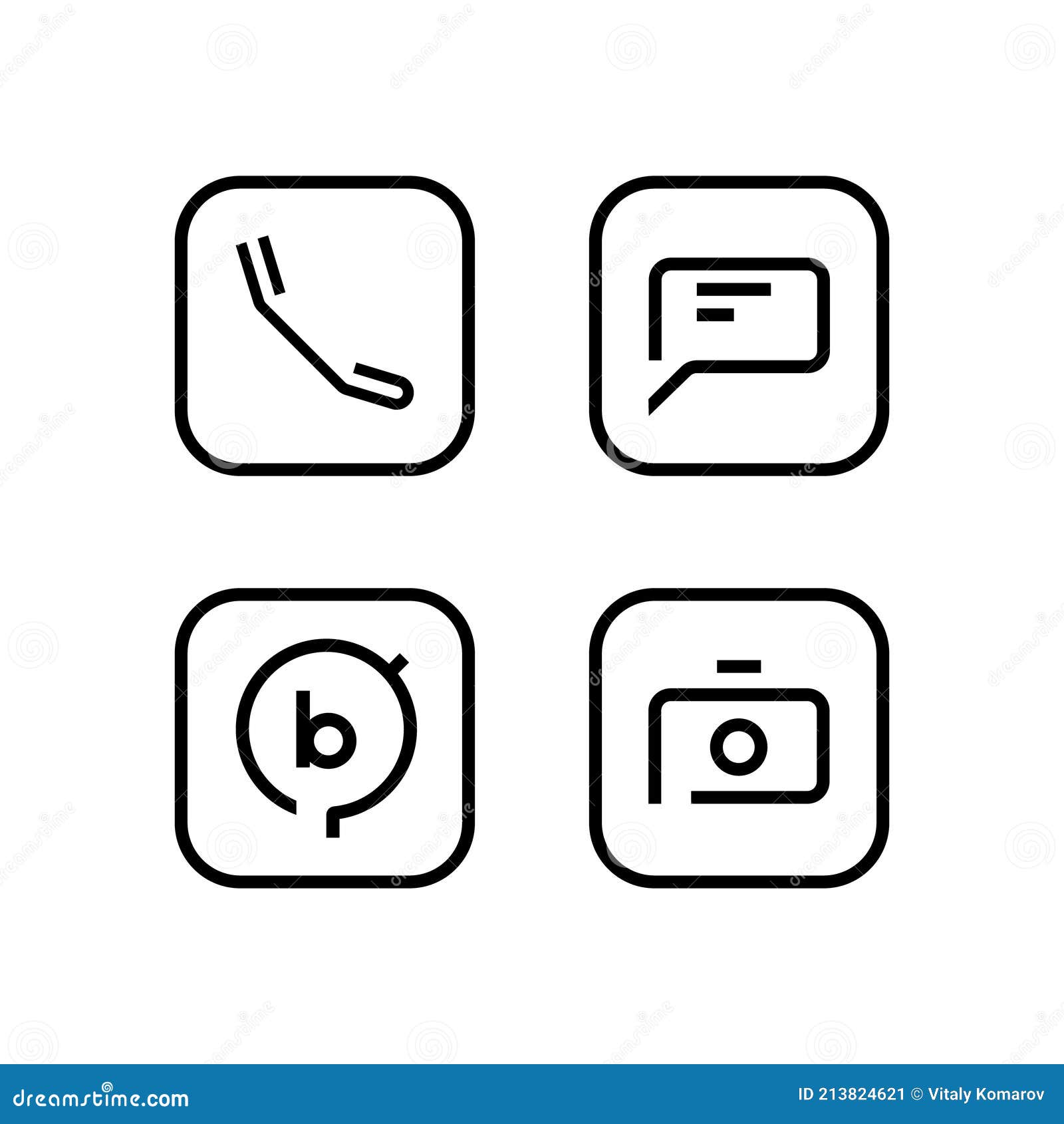 Main Icons For Website. Icons Set Vector Illustration | CartoonDealer ...