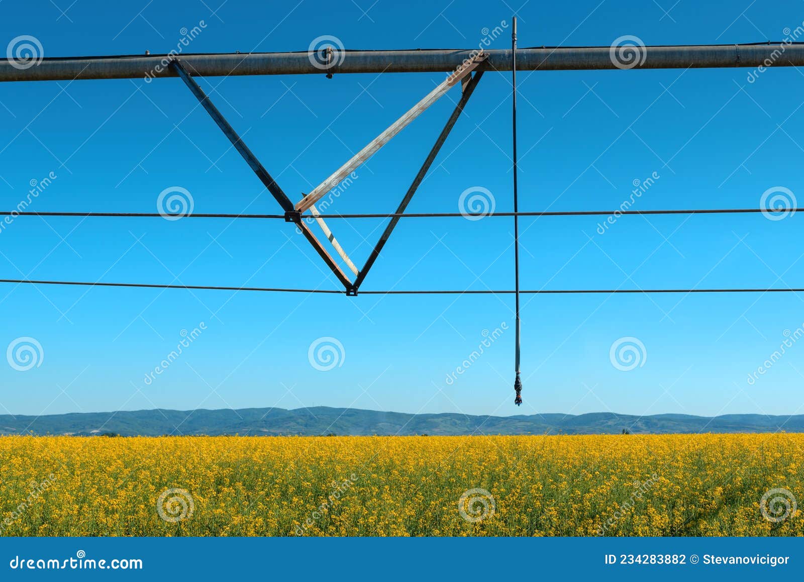 Linear or Lateral Move Irrigation with Rotator Style Pivot Applicator ...