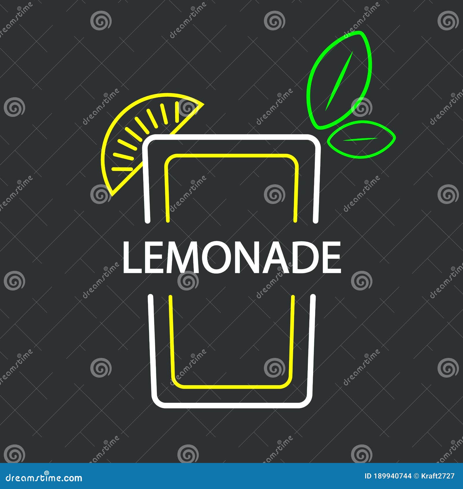 Lemonade Poster, Flyer, Card Design With Lettering. Vector EPS 10 ...