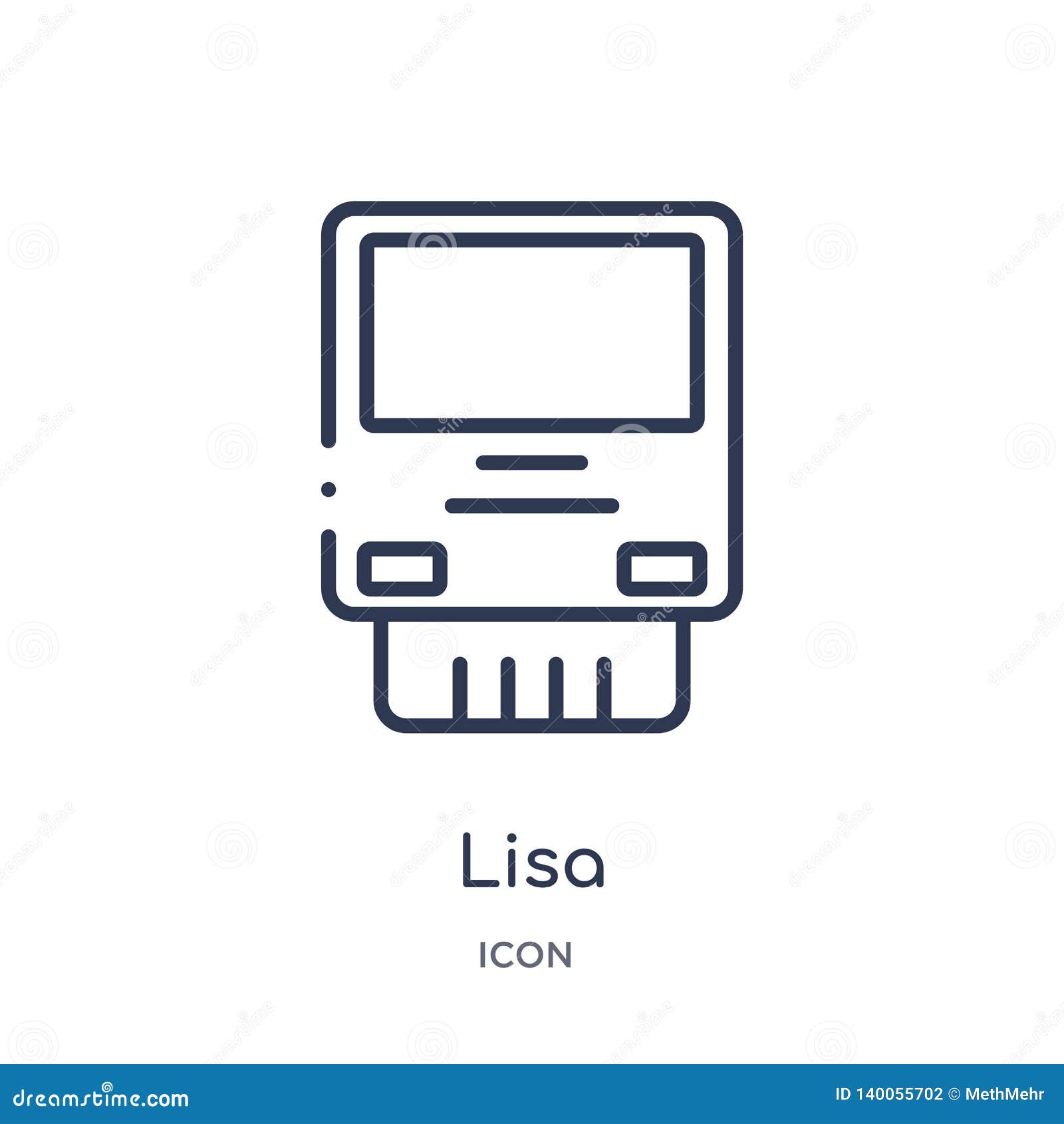 Linear Lisa Icon From Electronic Devices Outline Collection. Thin Line ...