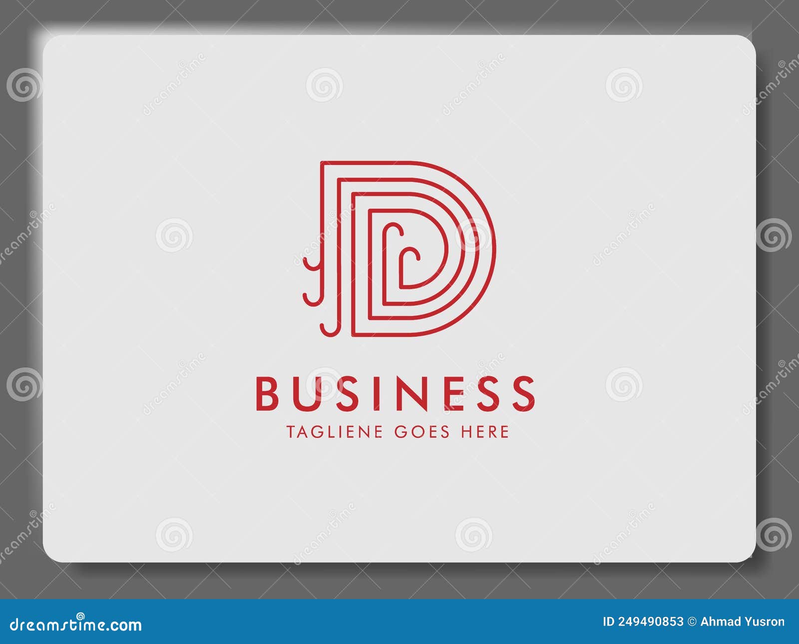 Linear Logo Design Vector Illustration Stock Illustration ...