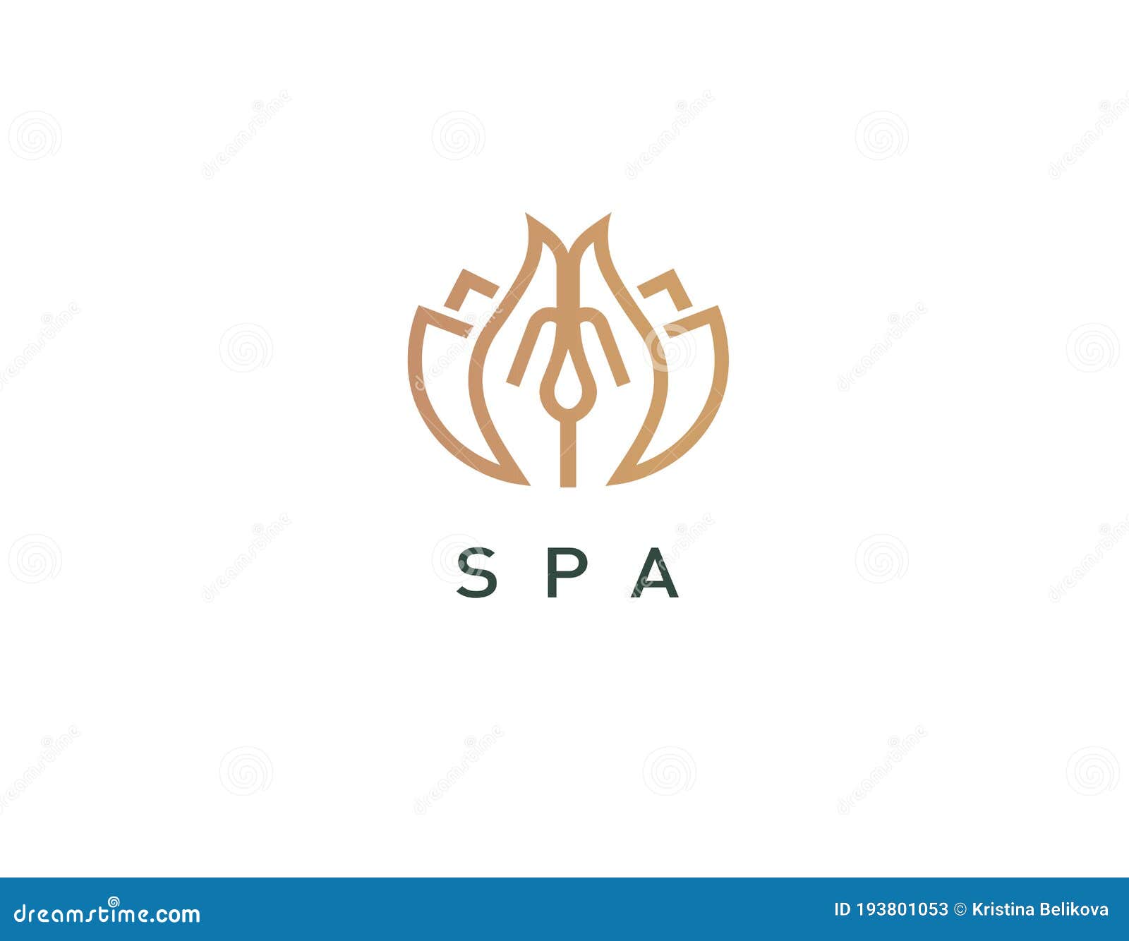 Massage Spa Salon Logo Design Human Hands Massaging Beautiful Lady