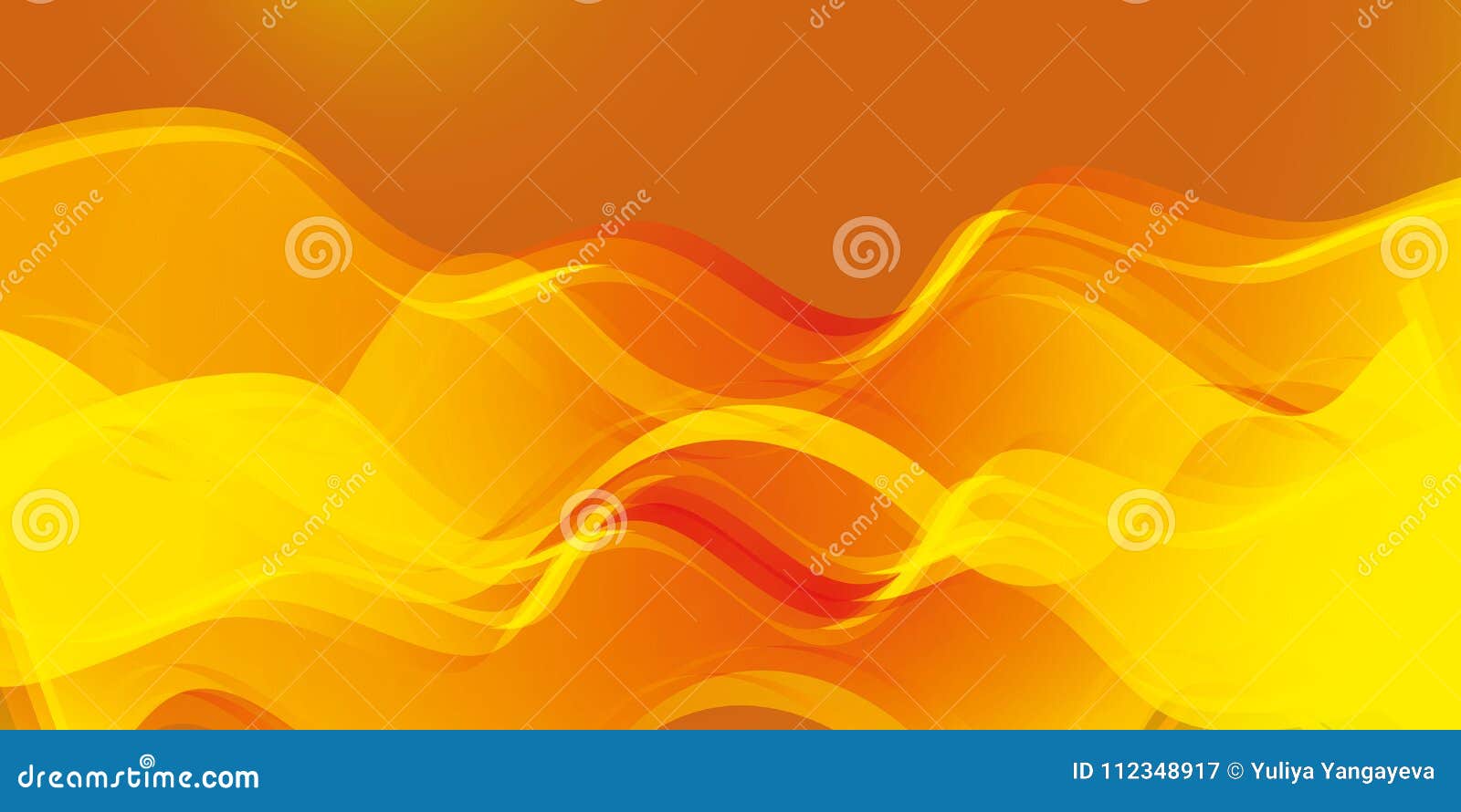 Linear Magical Energy with Imitation of Fire. Stock Vector ...
