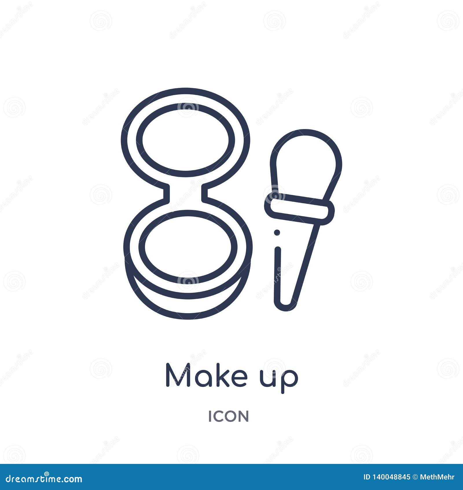 Linear Make Up Icon from Beauty Outline Collection. Thin Line Make Up ...
