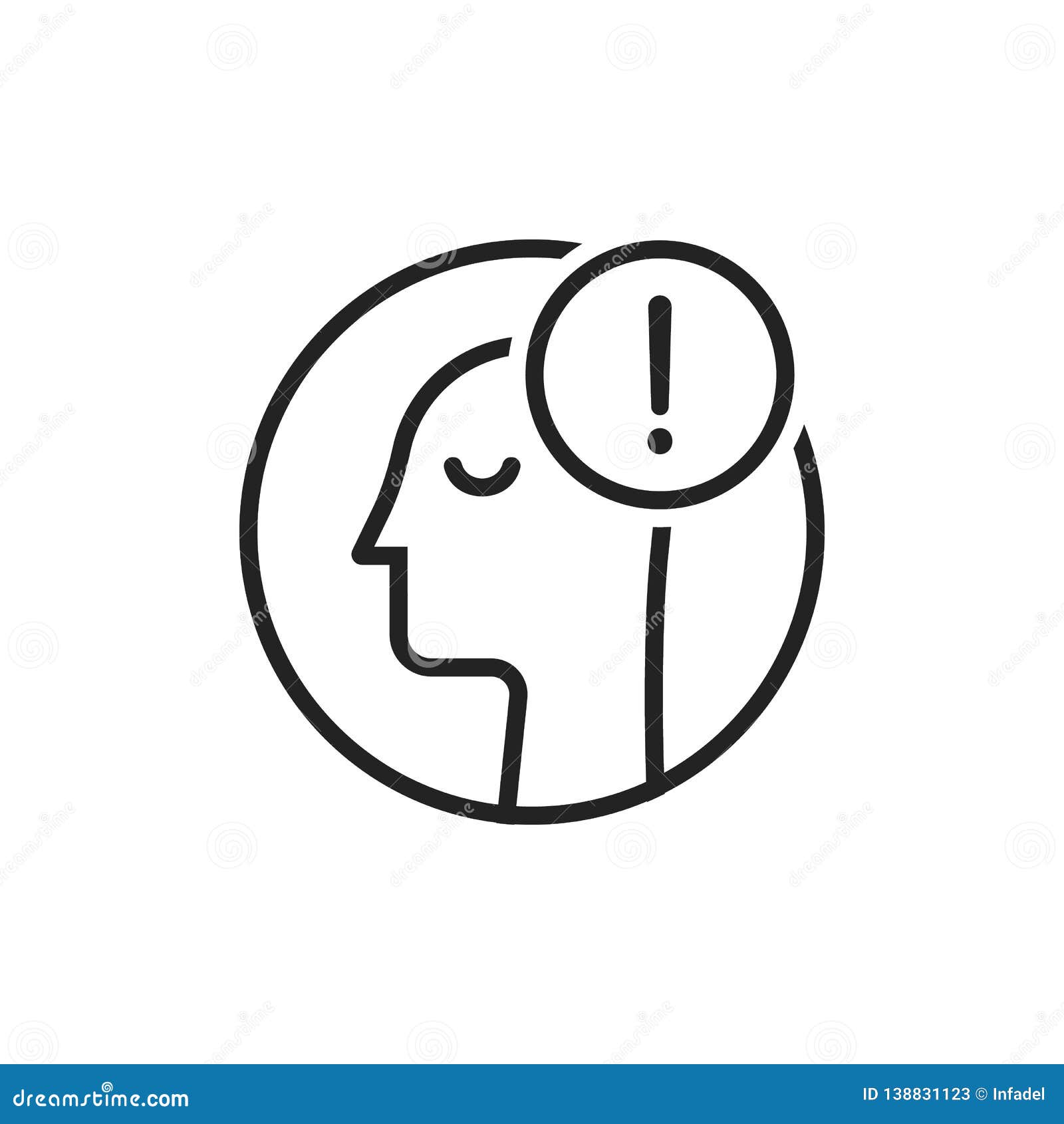 Linear Man Like Panic or Anxiety Logo Stock Vector - Illustration of ...