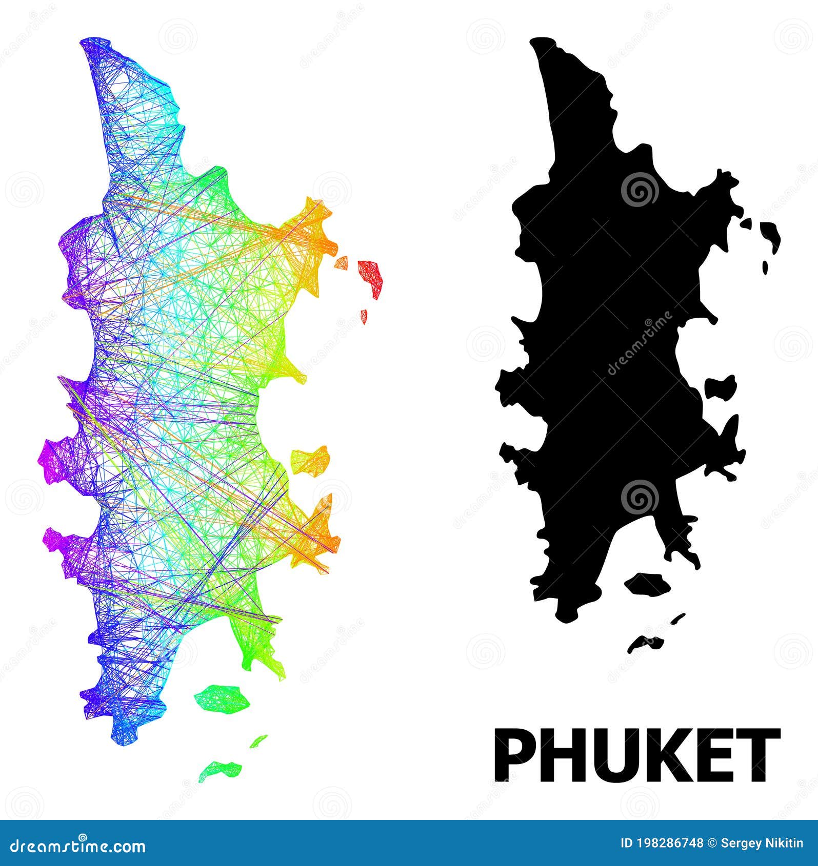 Phuket Vector Map. | CartoonDealer.com #94598594